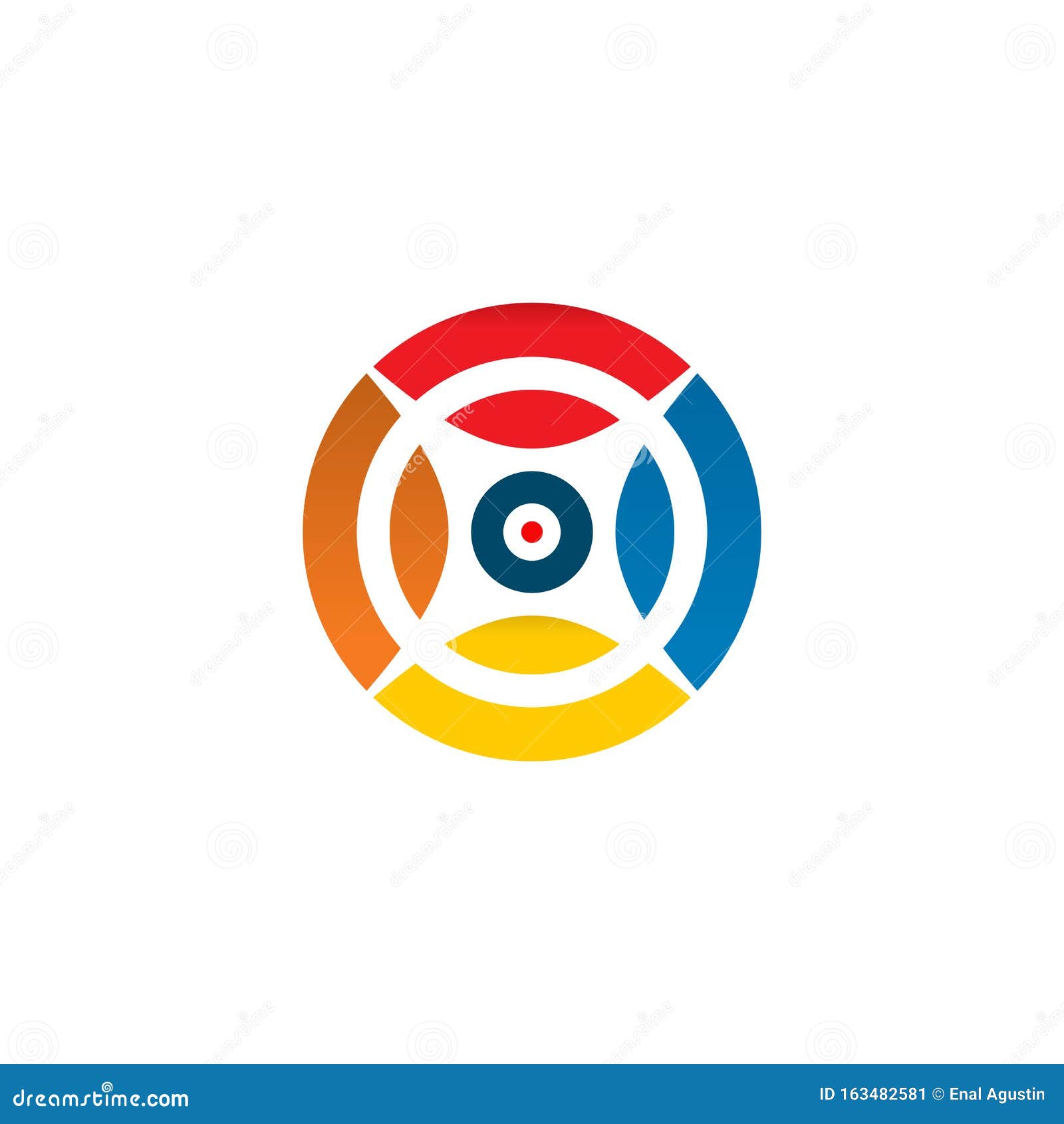 Target Point Icon Logo Design Vector Template Stock Vector ...