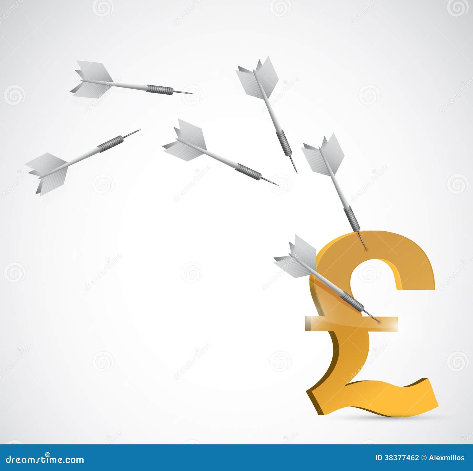 Target Pound Currency Illustration Design Stock Illustration ...