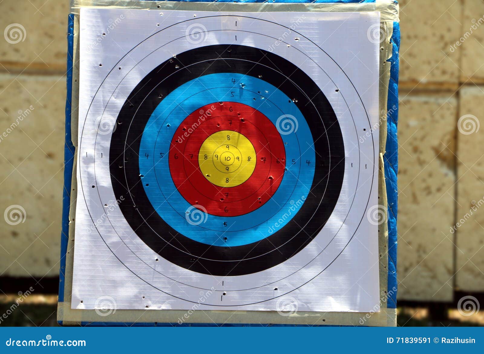 Target practice board stock image. Image of board, circle - 71839591