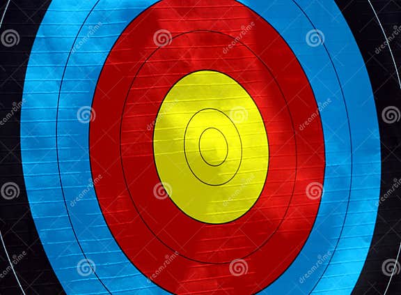 Target Practice Board Side View Stock Photo - Image of round, board ...