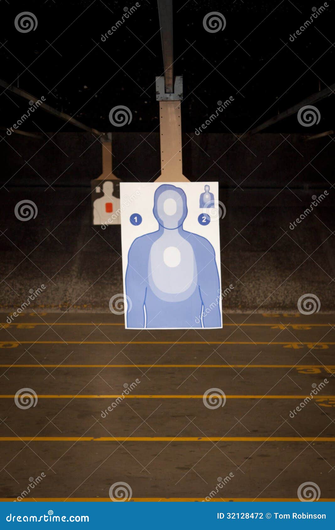 Target Practice at the Gun Range Stock Photo - Image of color, paper ...