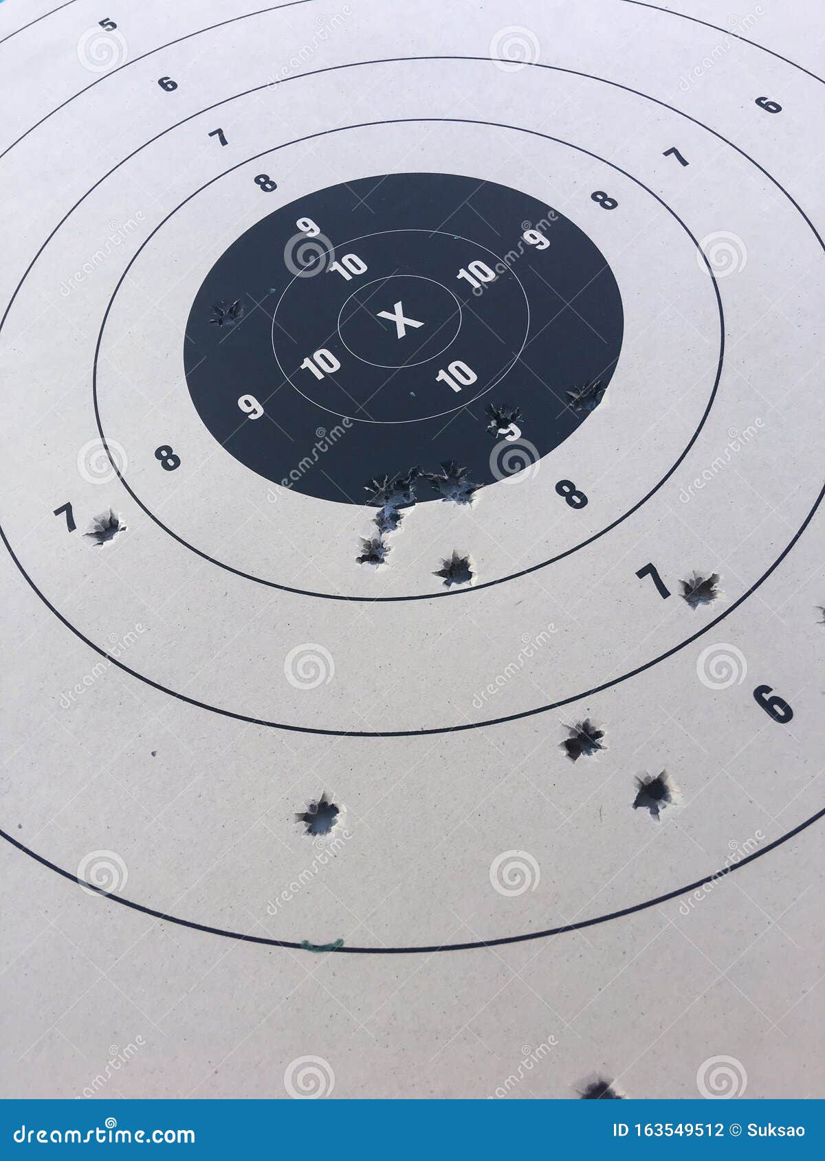 Target Shooting paper stock photo. Image of number, accuracy - 163549512