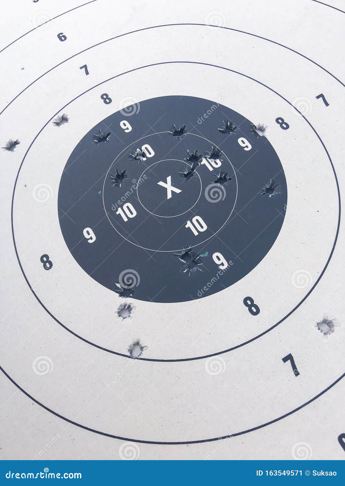 Target Shooting paper stock image. Image of number, score - 163549571