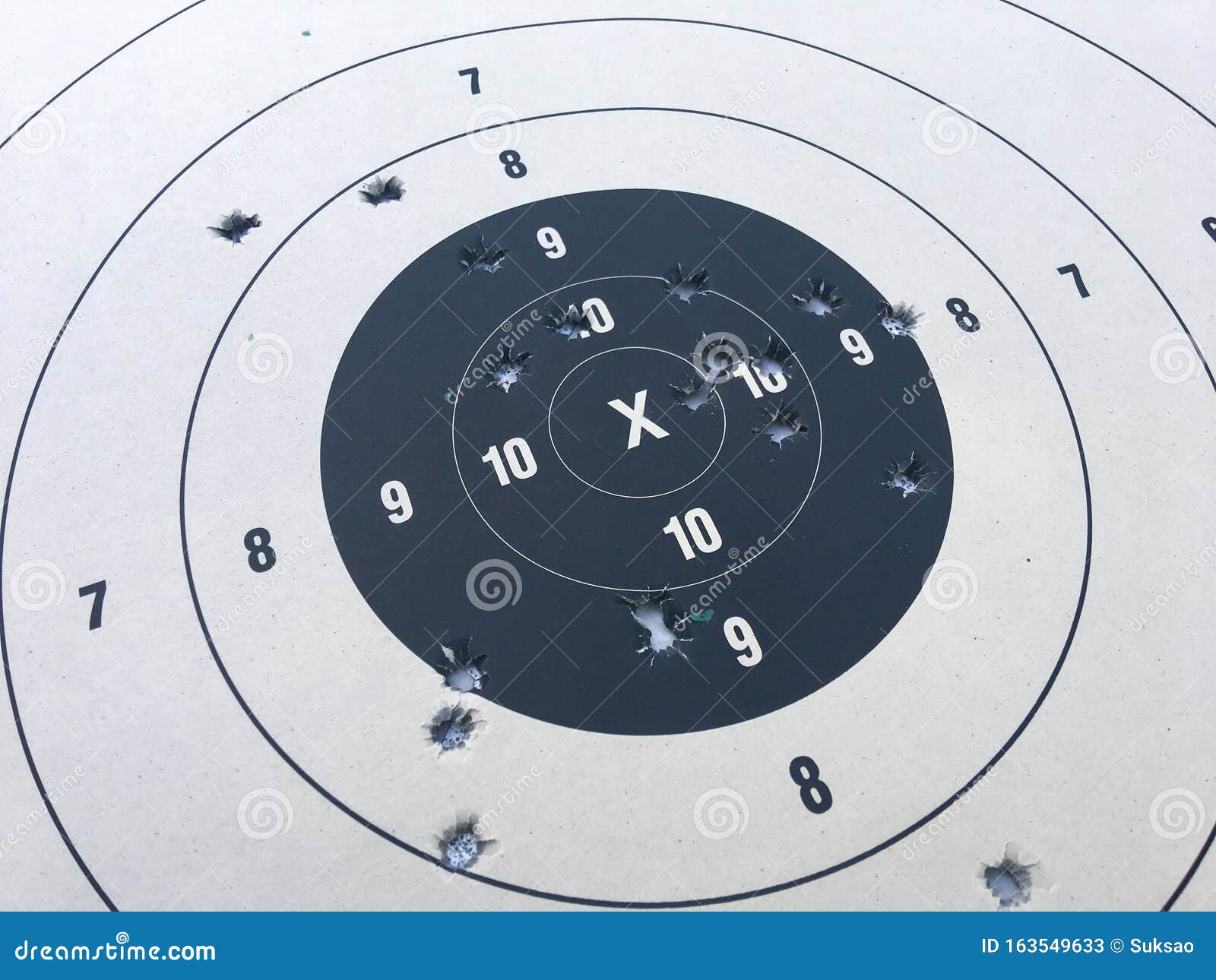 Target Shooting paper stock image. Image of accuracy - 163549633