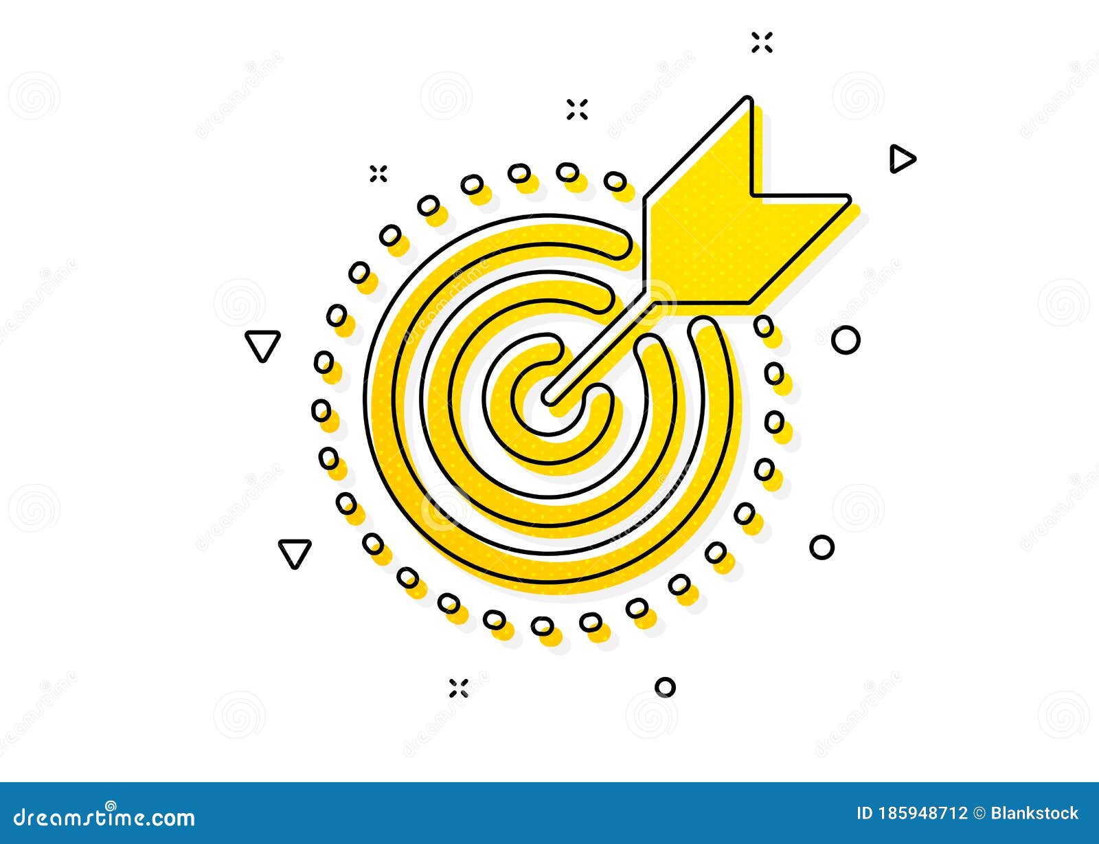 Target Purpose Icon. Stratery Goal Sign. Core Value. Vector Stock ...