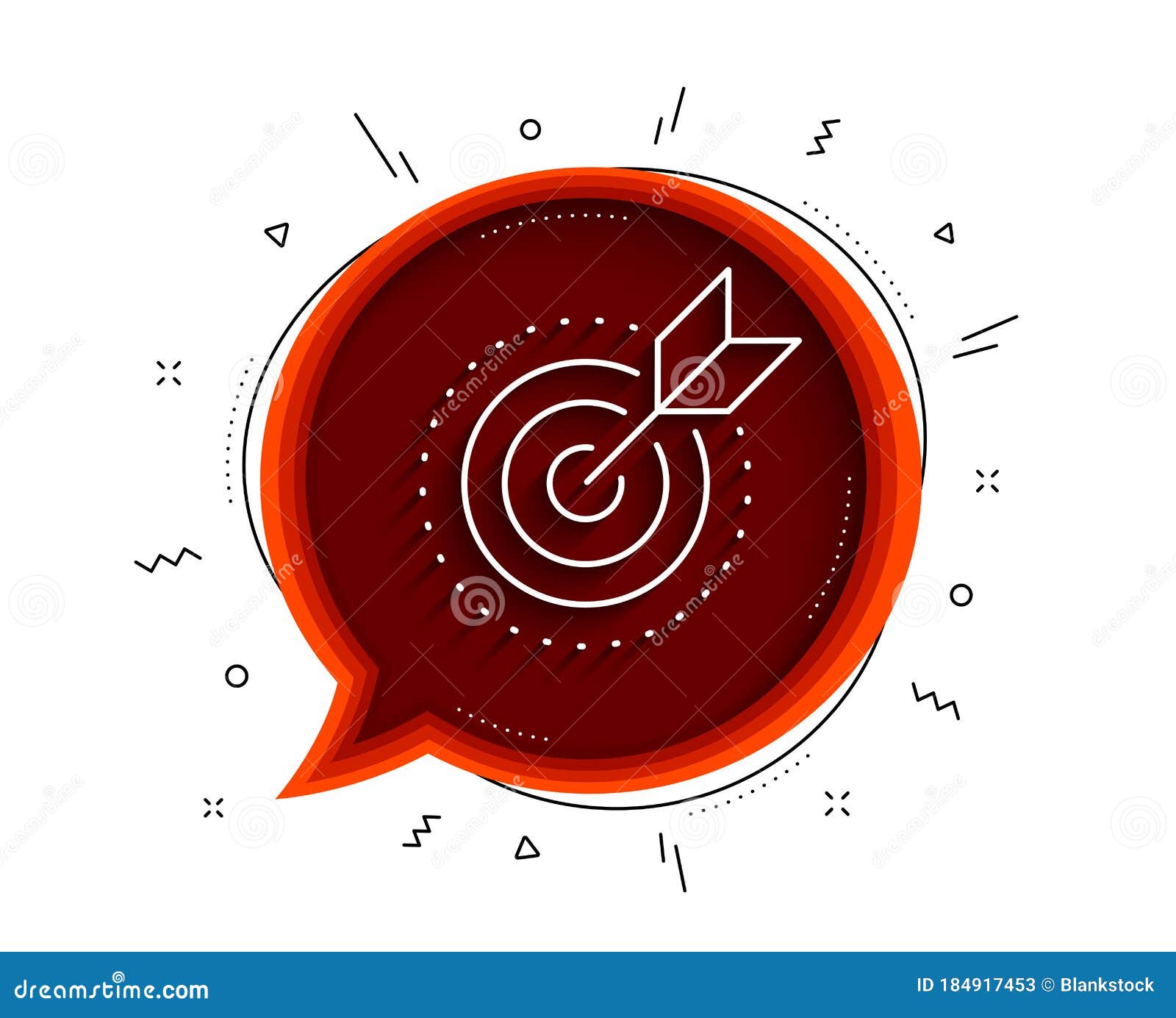 Target Purpose Line Icon. Stratery Goal Sign. Core Value. Vector Stock ...