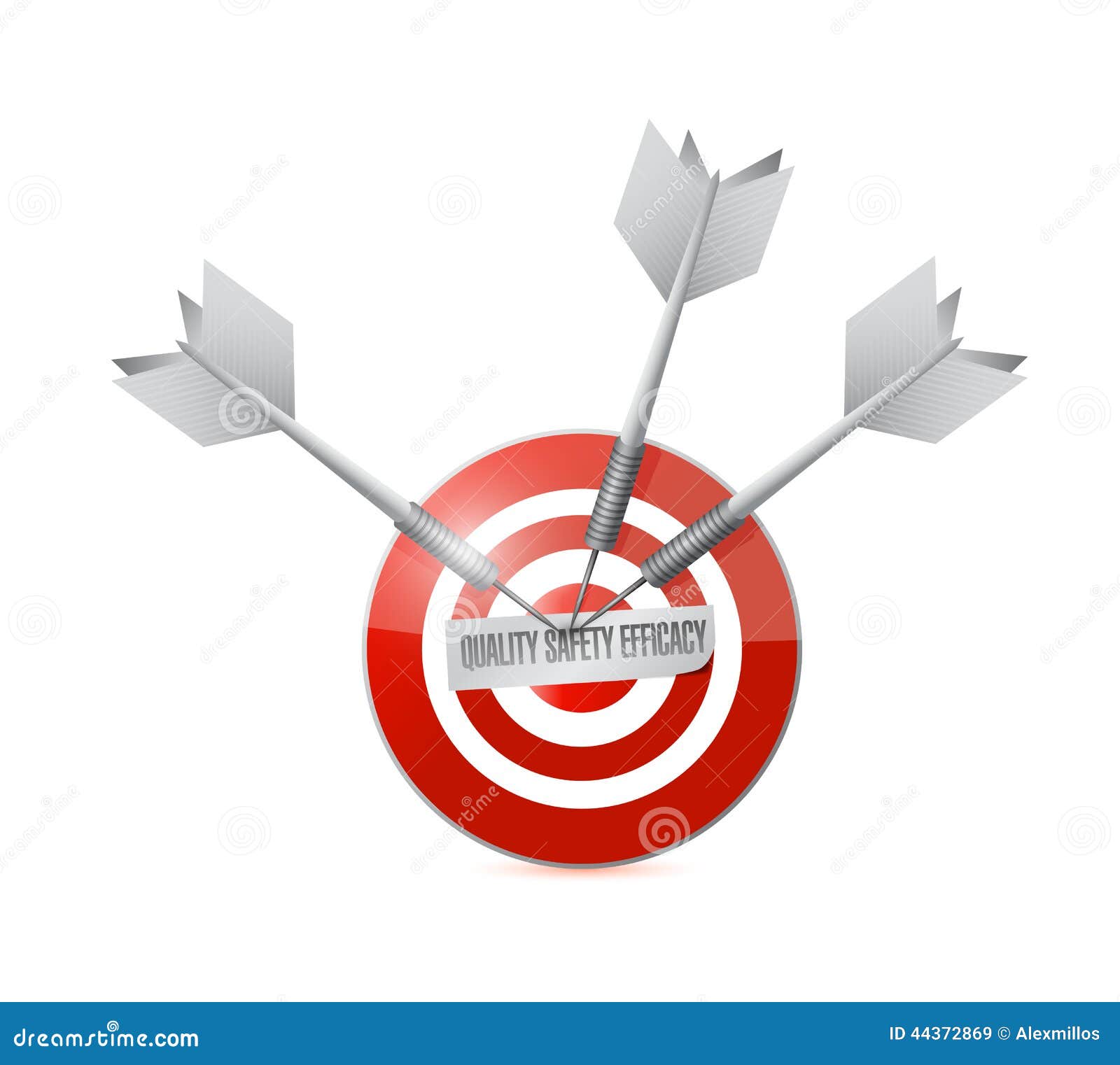Target Quality Safety Efficiency Illustration Stock Illustration ...