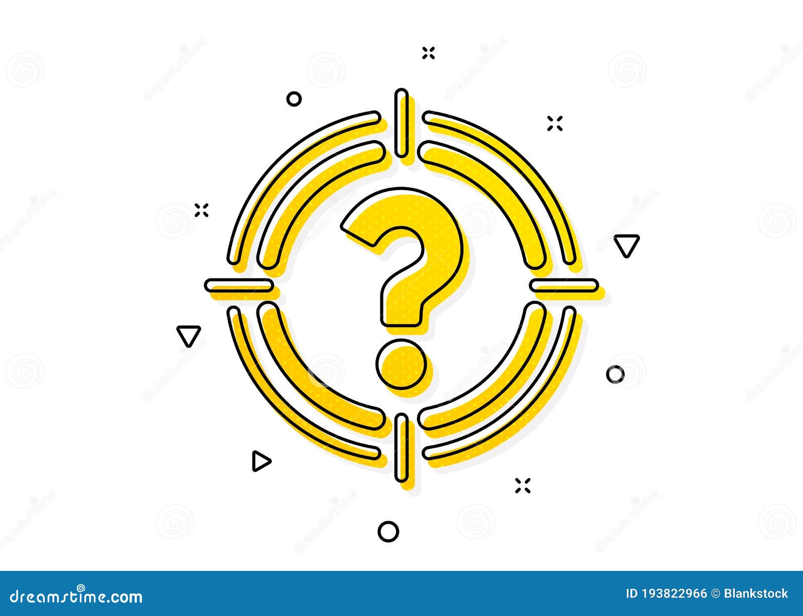 Target with Question Mark Icon. Vector Stock Vector - Illustration of ...
