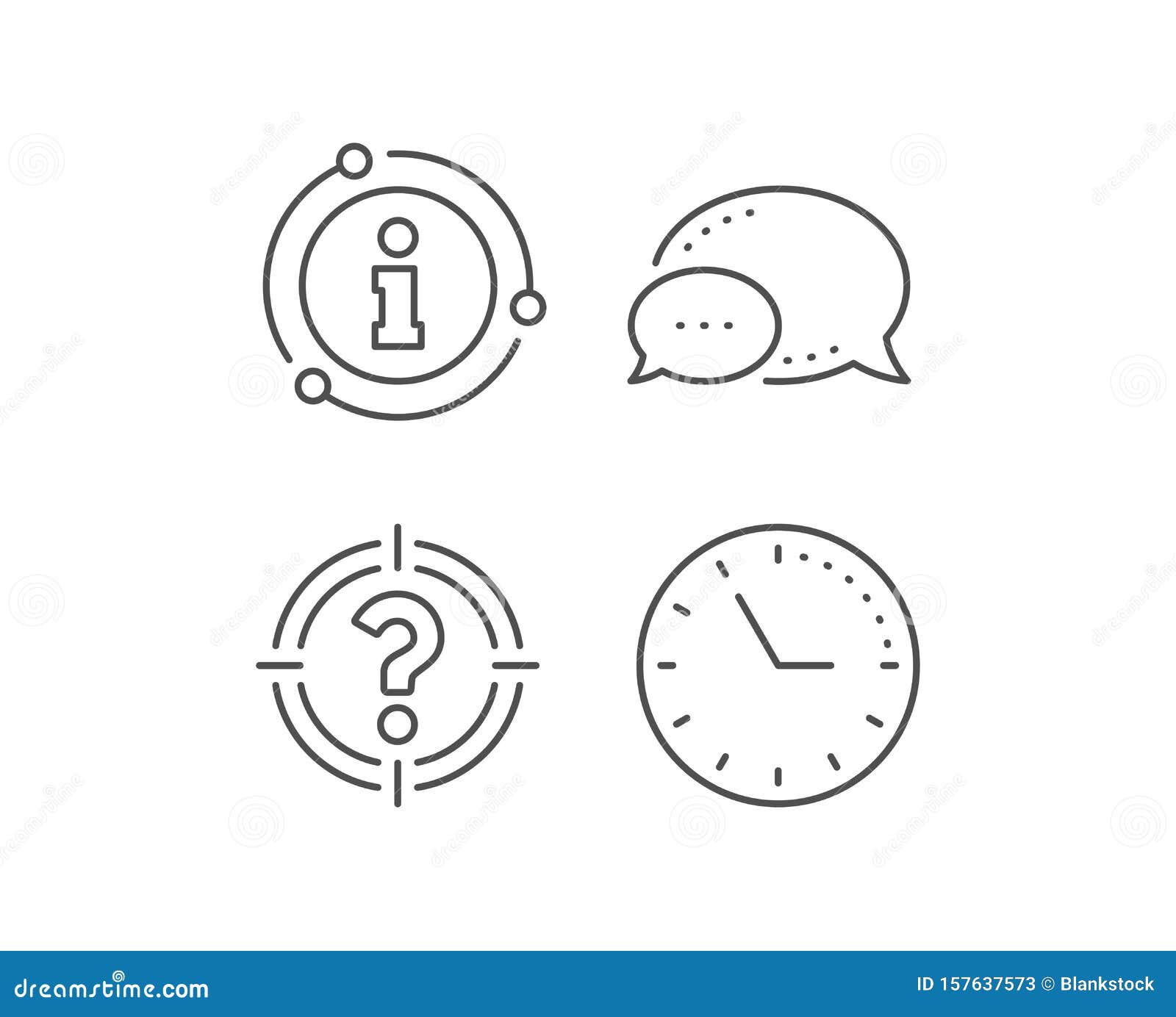 Target with Question Mark Line Icon. Vector Stock Vector - Illustration ...