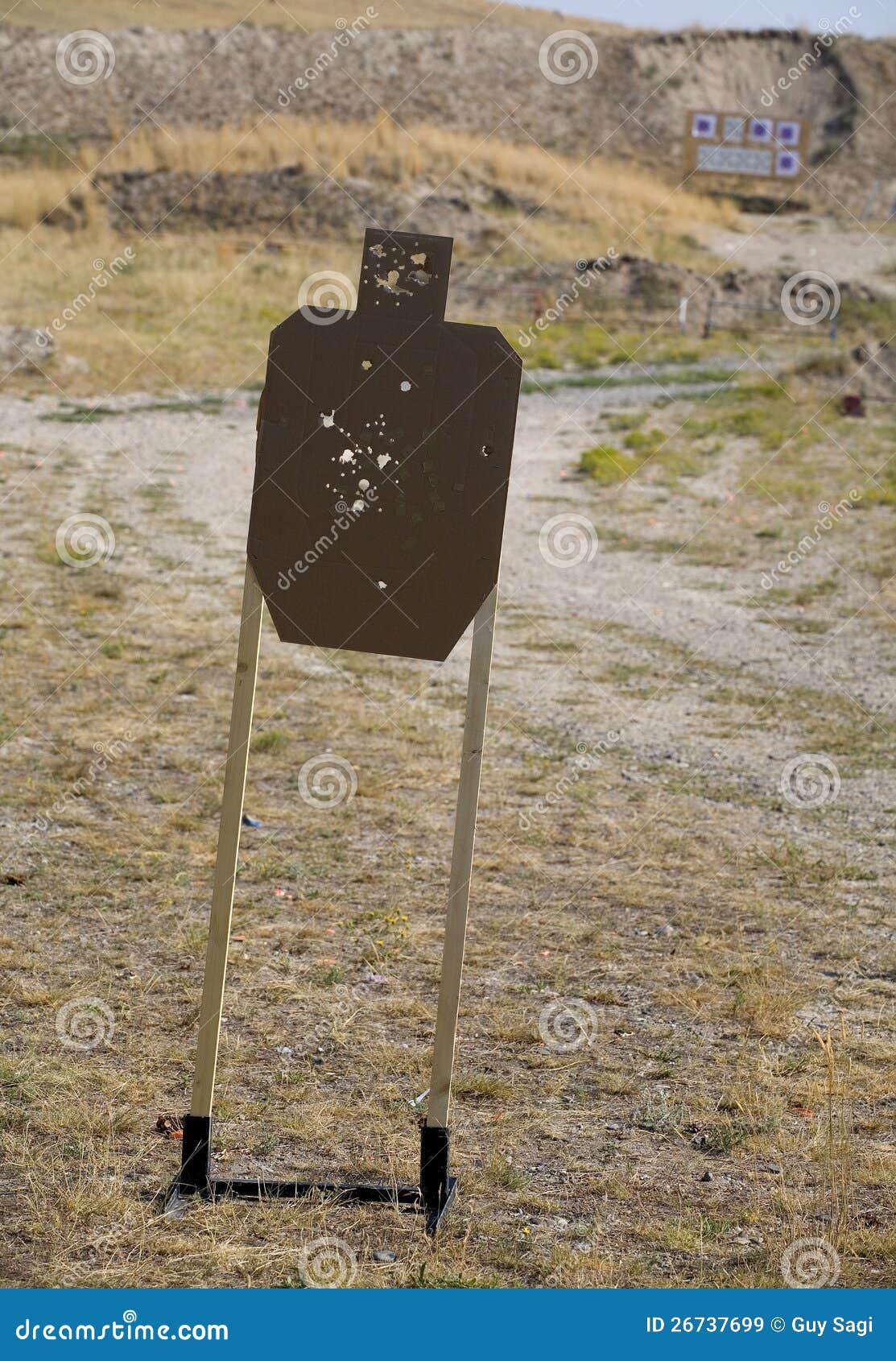 Target at the range stock image. Image of range, tape - 26737699