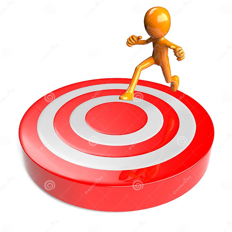 Target almost reached stock illustration. Illustration of render - 22683975