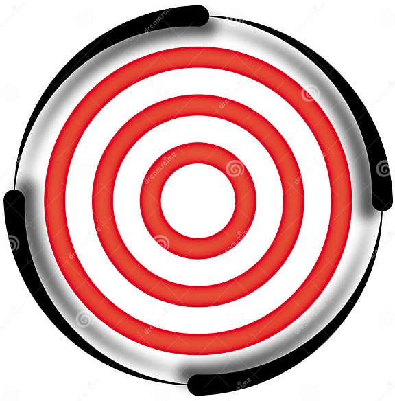 Target stock illustration. Illustration of black, rotate - 36647112