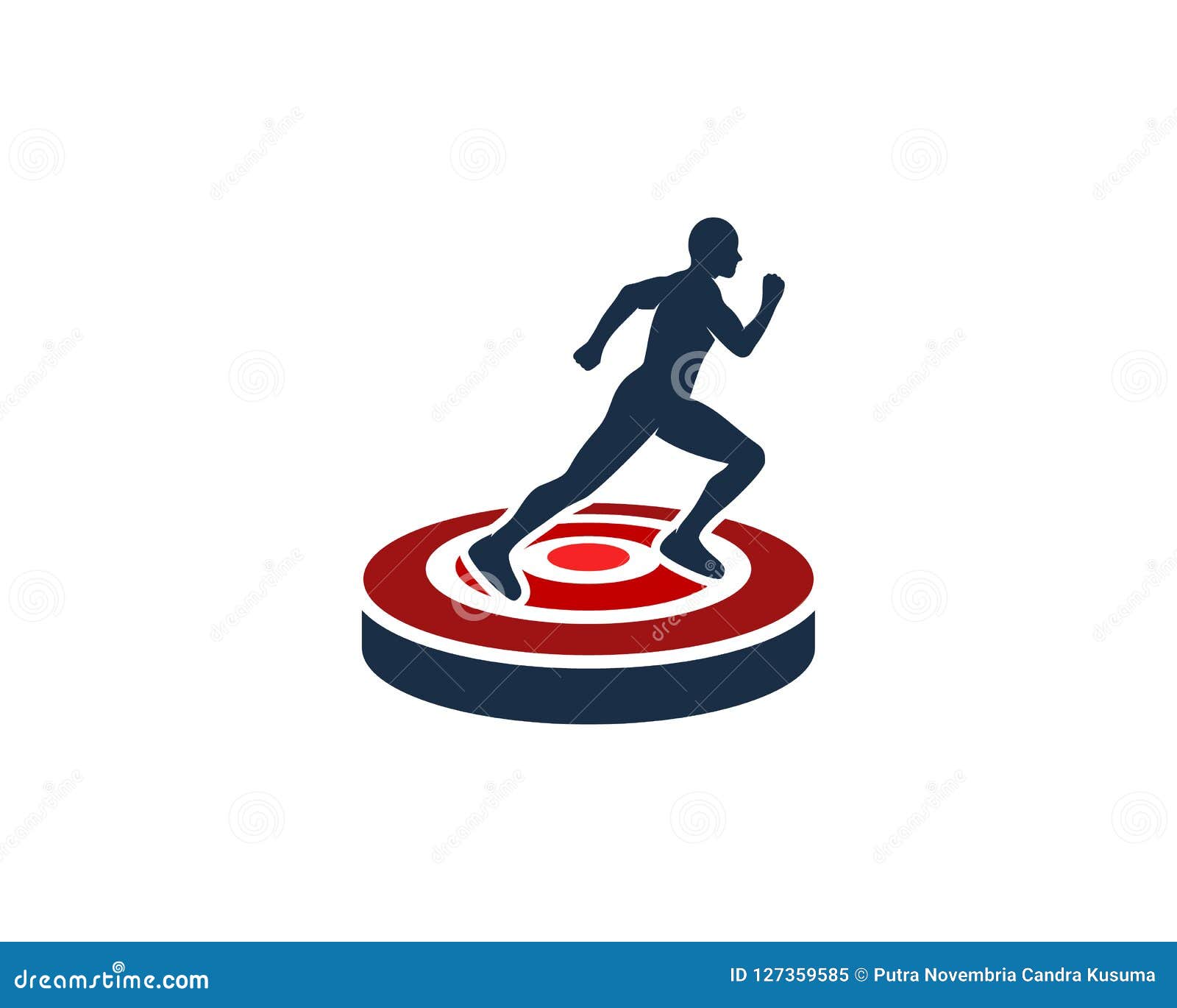 Target Run Logo Icon Design Stock Vector - Illustration of idea ...