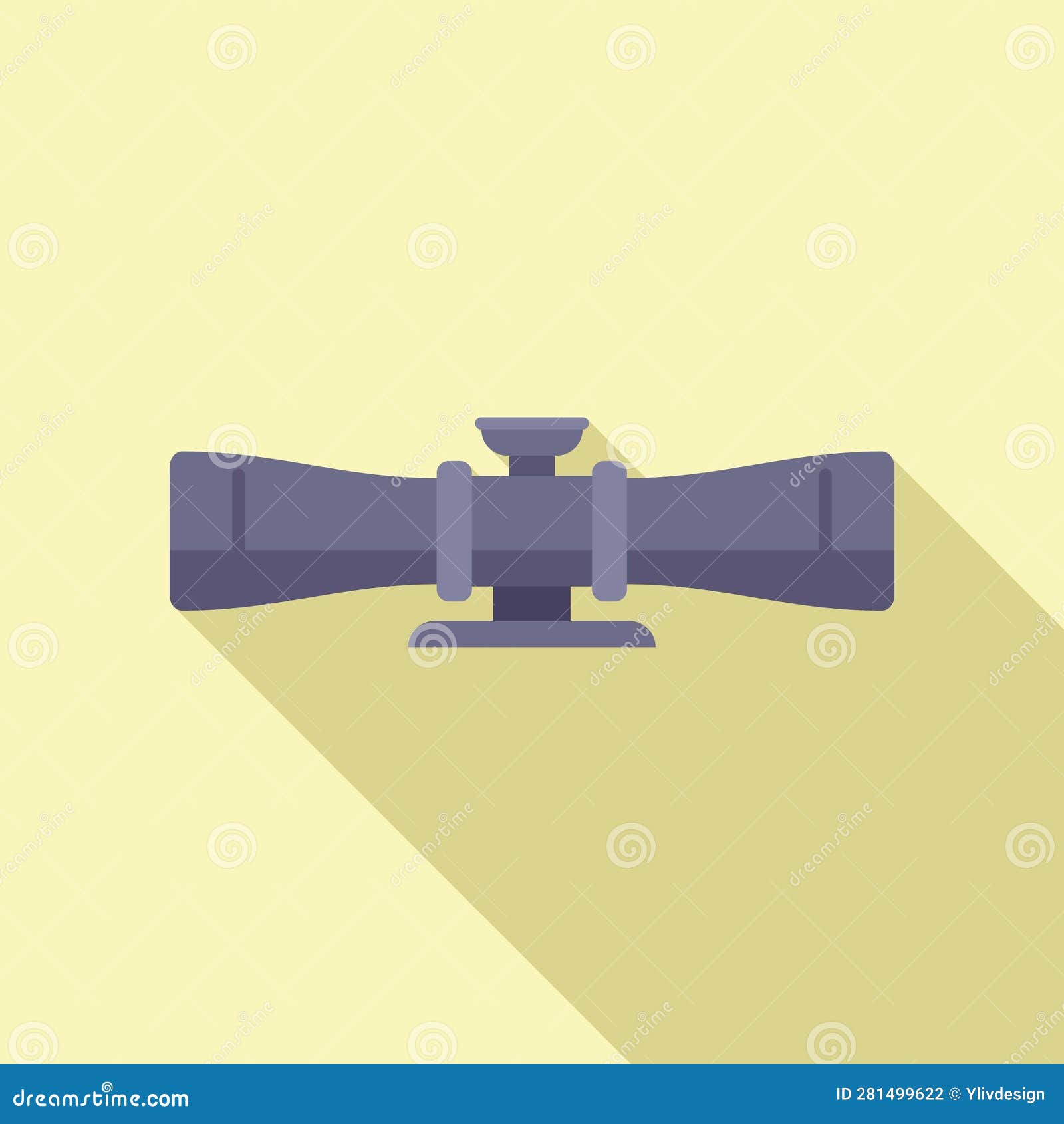 Target Scope Icon Flat Vector. Rifle Gun Stock Vector - Illustration of ...