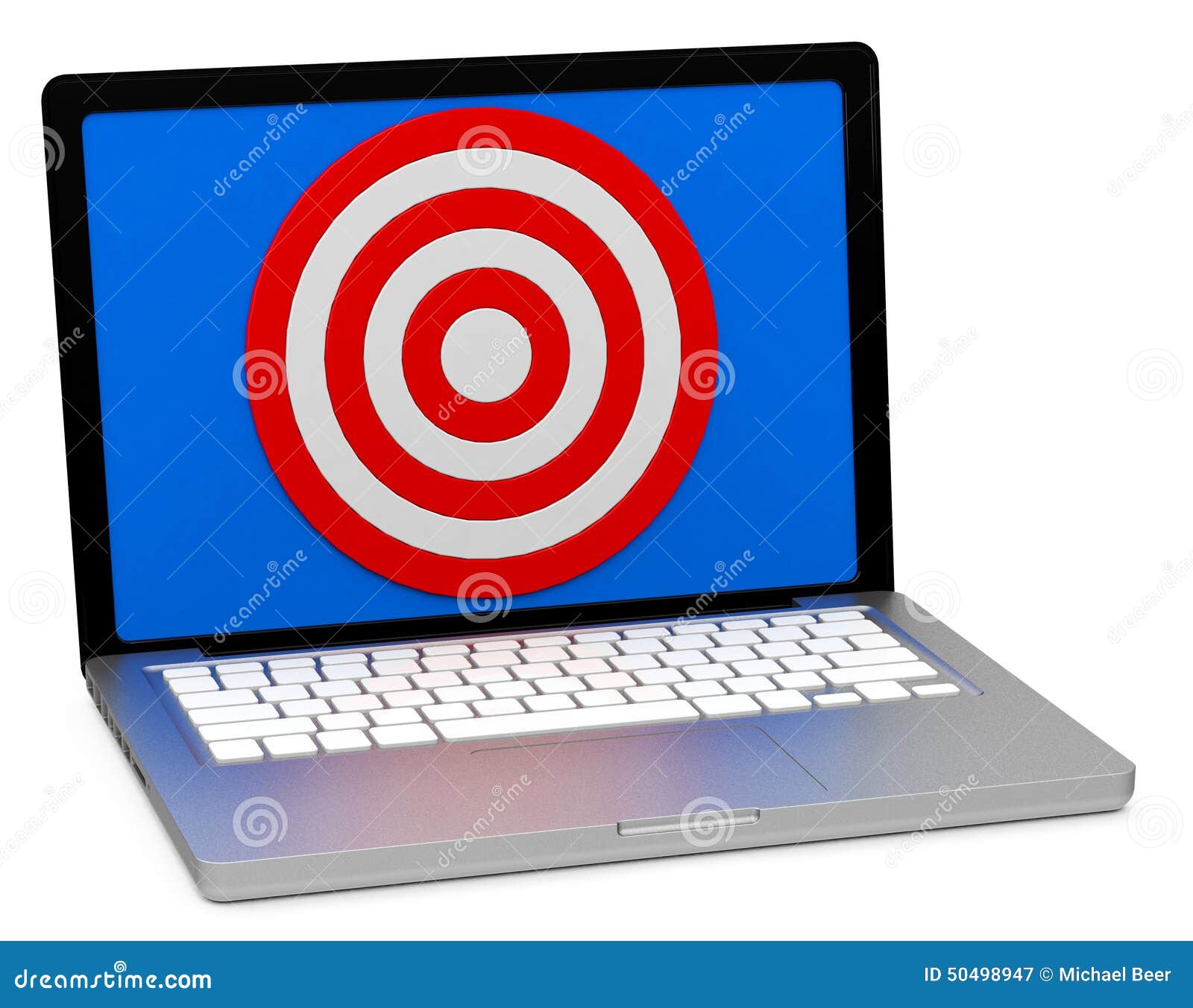 Target on a screen stock illustration. Illustration of arrow - 50498947