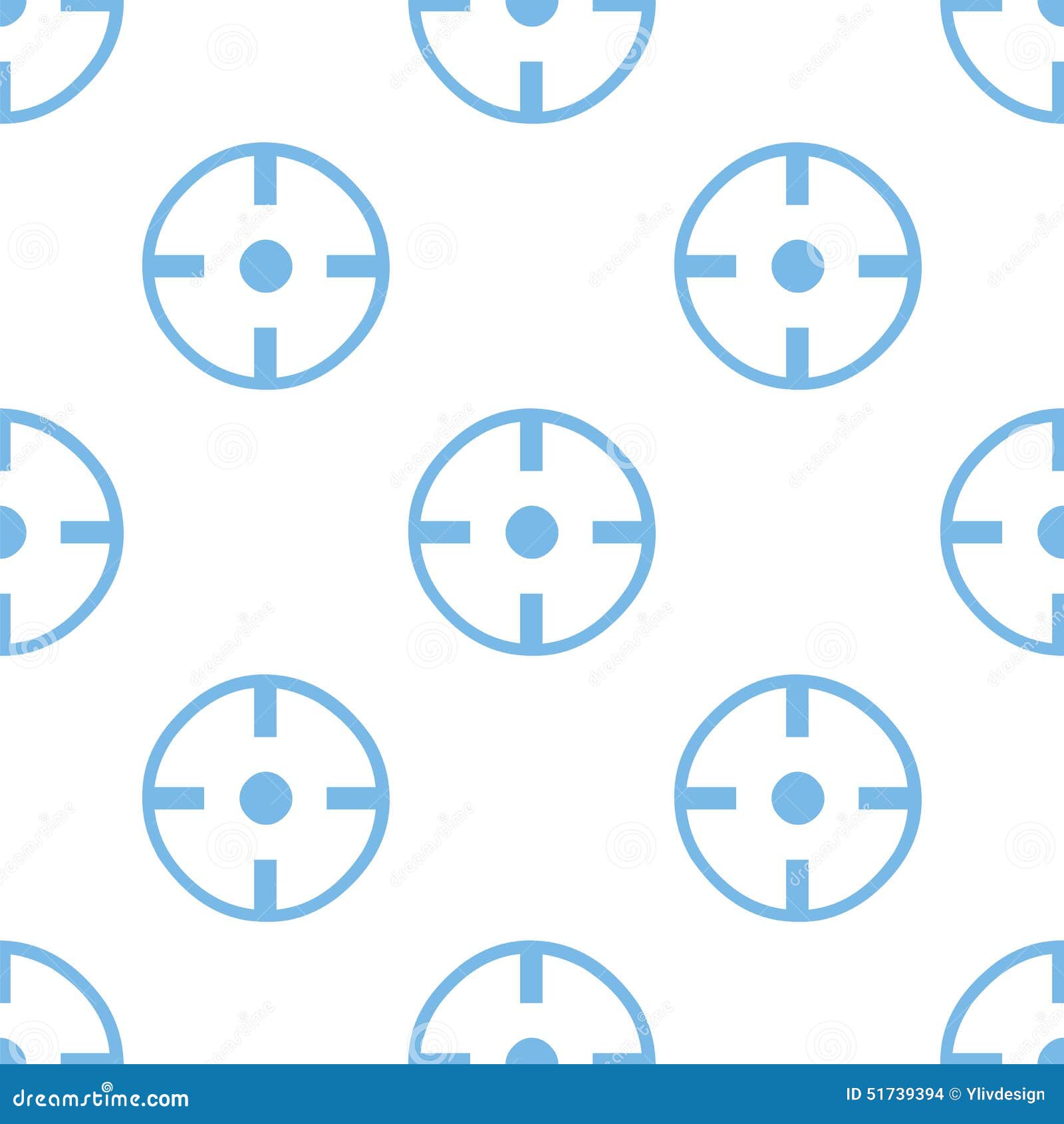 Target seamless pattern stock vector. Illustration of site - 51739394