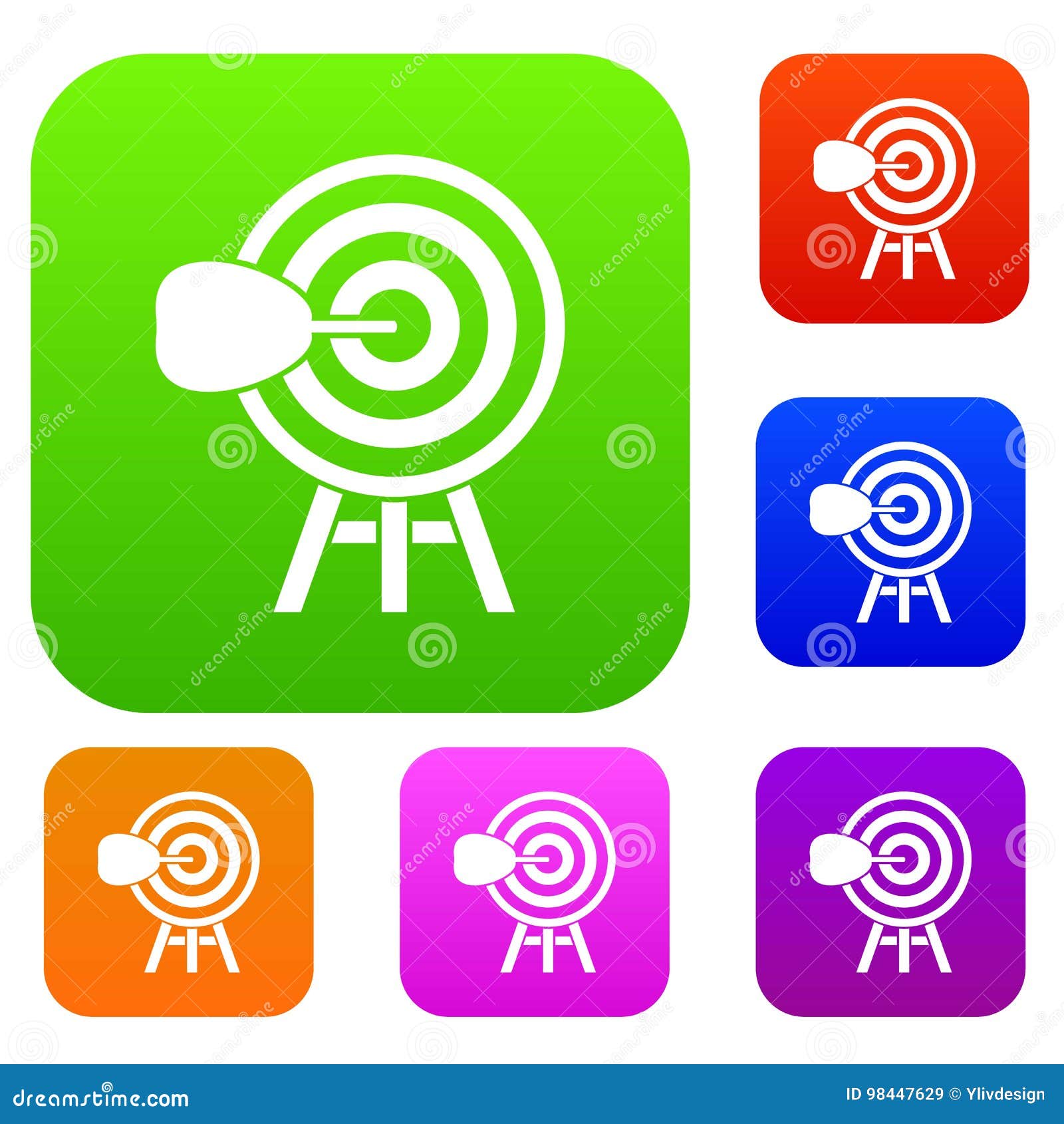 Target set collection stock vector. Illustration of collection - 98447629