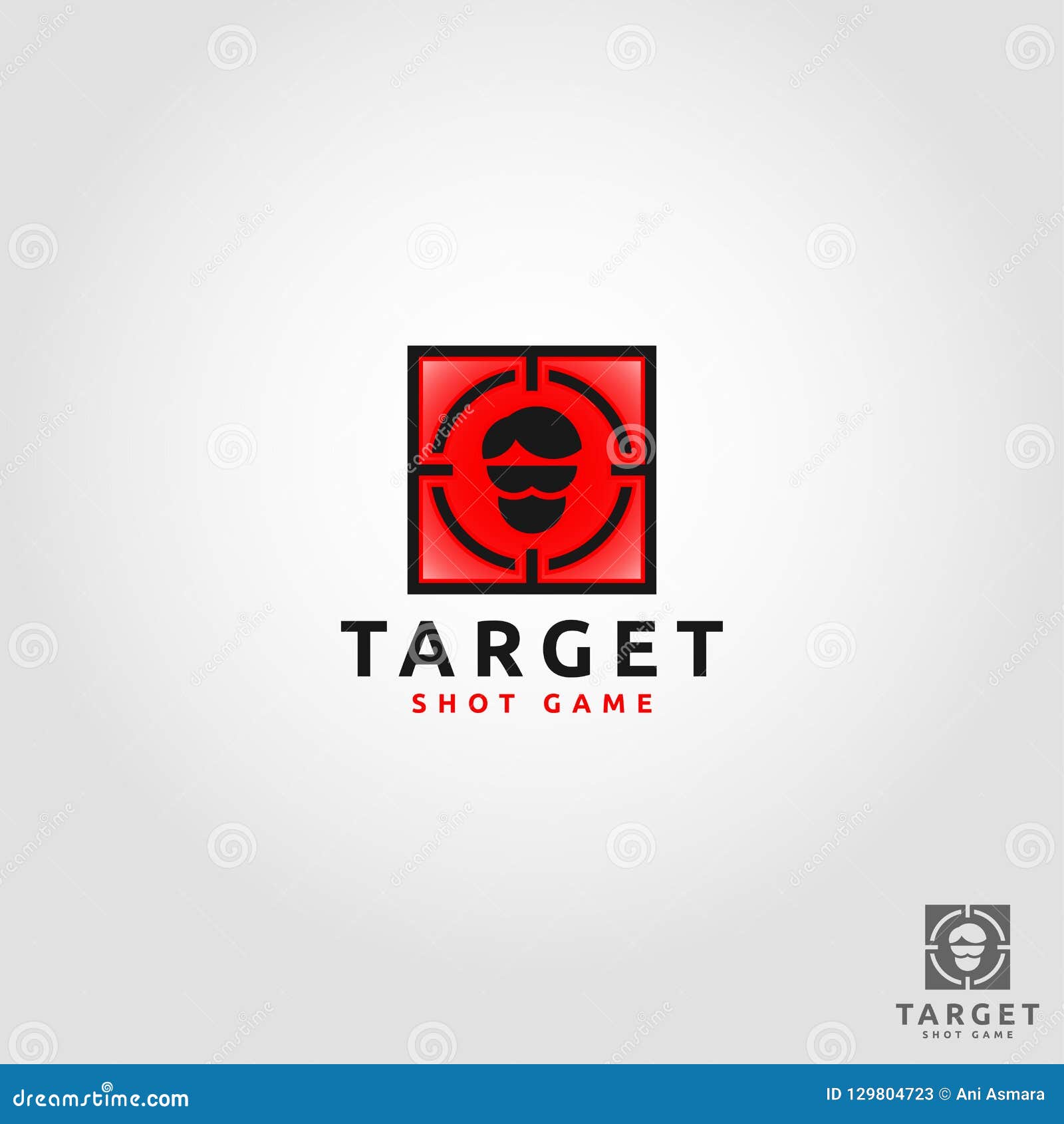 Target - Shoot Game App Logo Template Stock Vector - Illustration of ...
