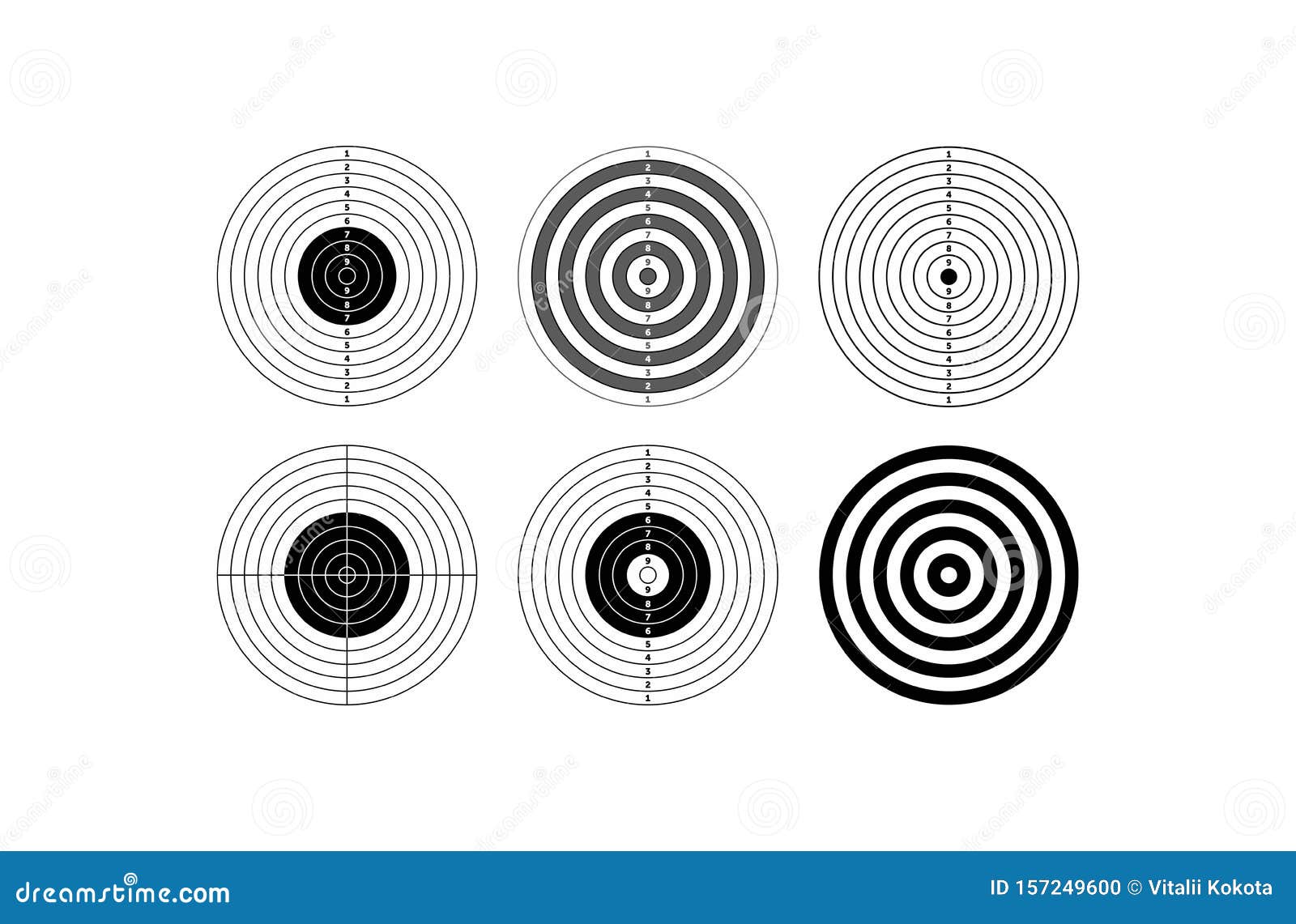 Target Shoot Vector. TARGET TEMPLATE DESIGN. SHOOT VECTOR ...