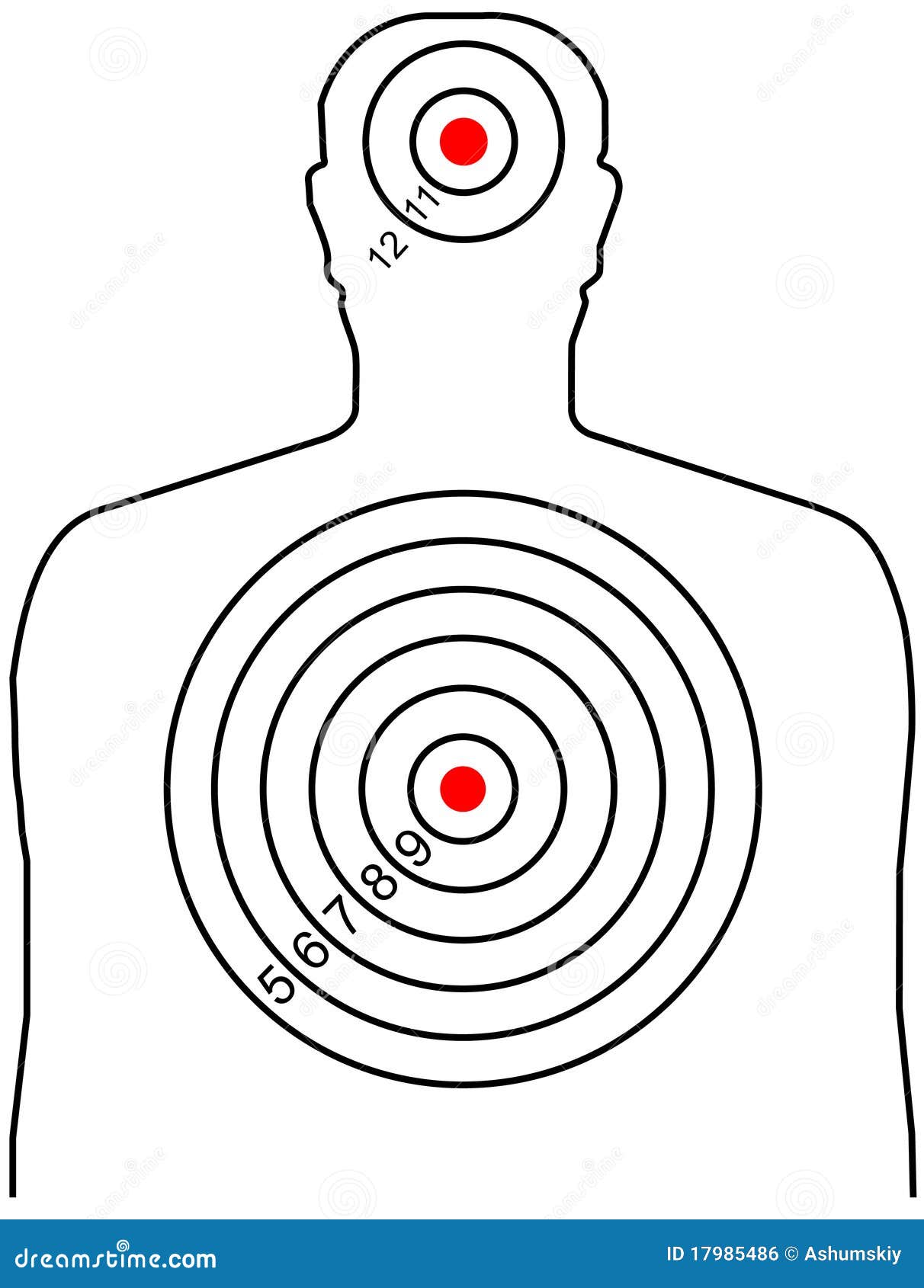 The target for shooting stock vector. Illustration of leisure - 17985486