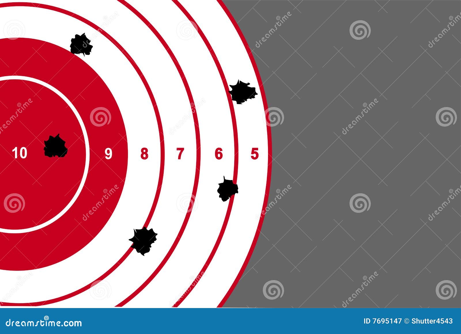 Target Shooting Isolated Illustration Cartoon Vector | CartoonDealer ...