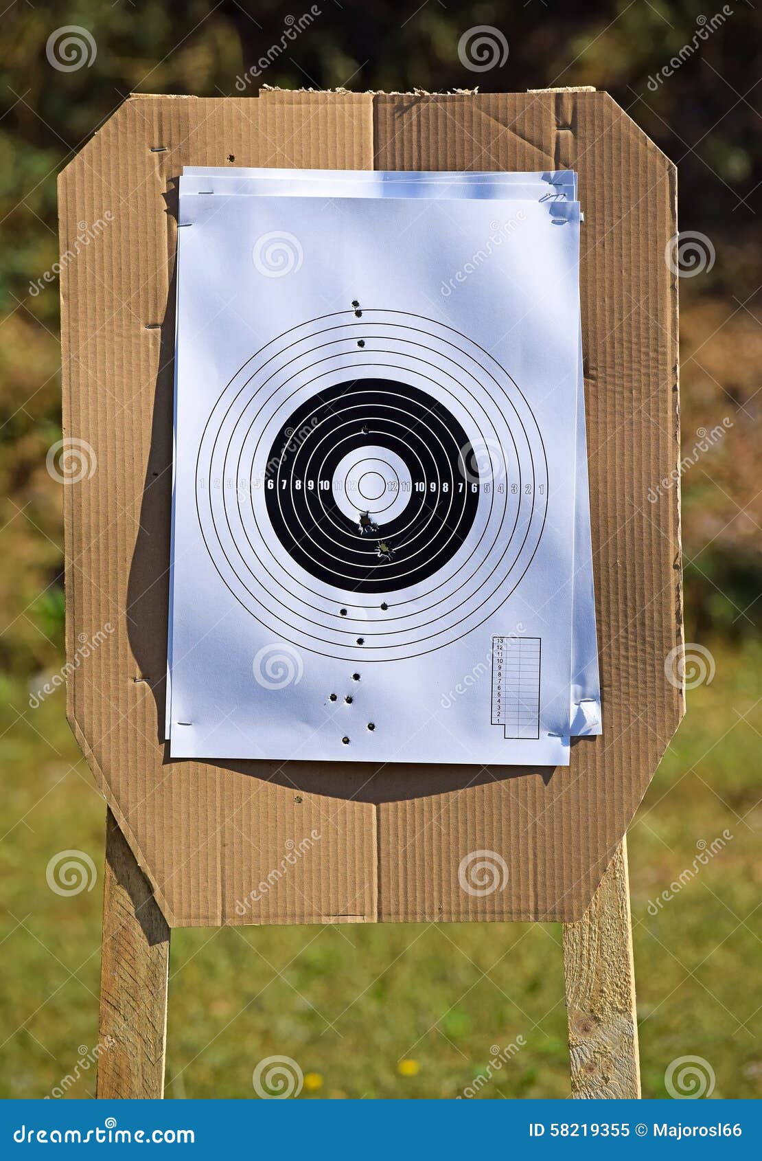 Target stock image. Image of range, shooting, bullet - 58219355