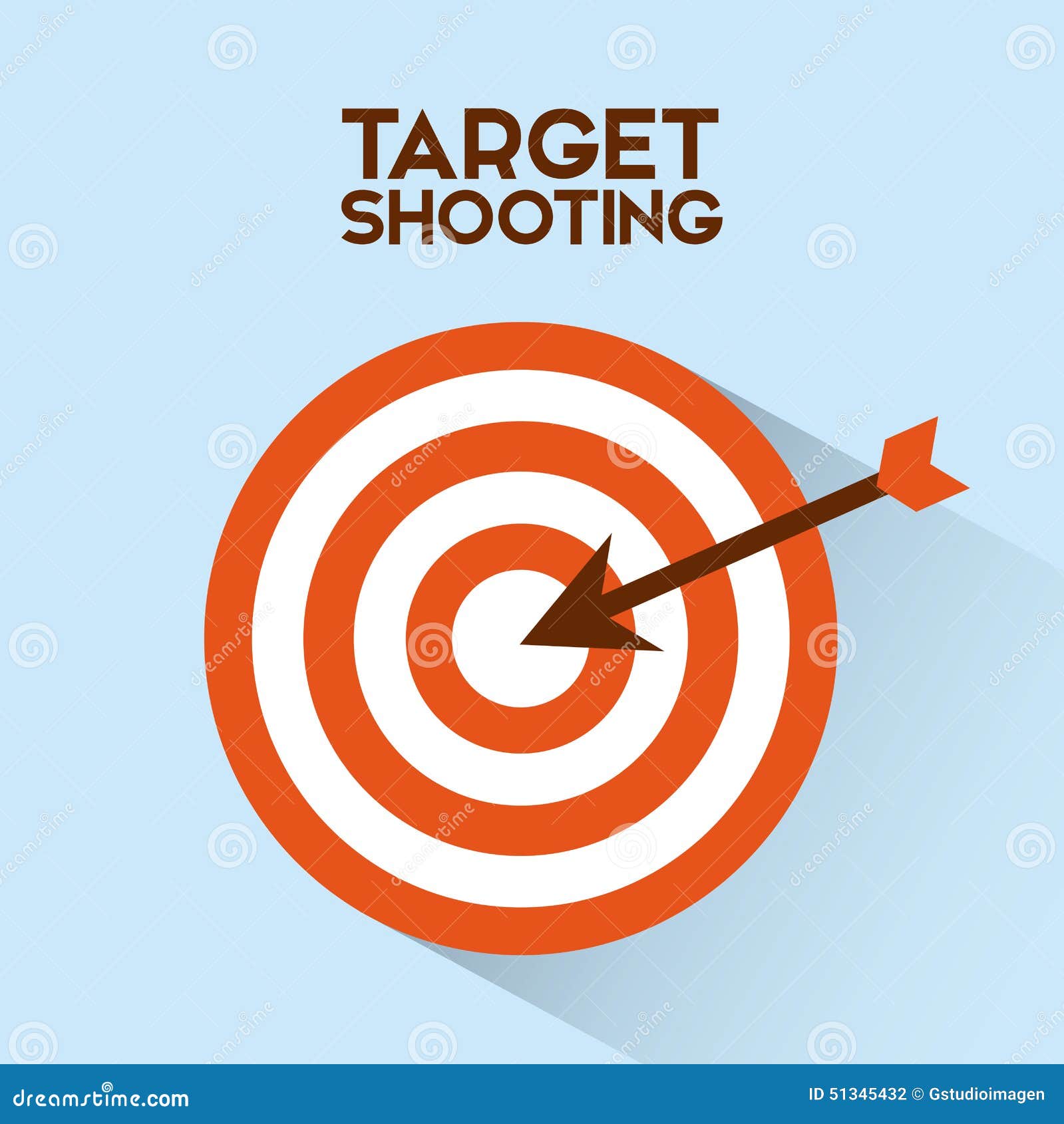 Target shooting stock vector. Illustration of marketing - 51345432