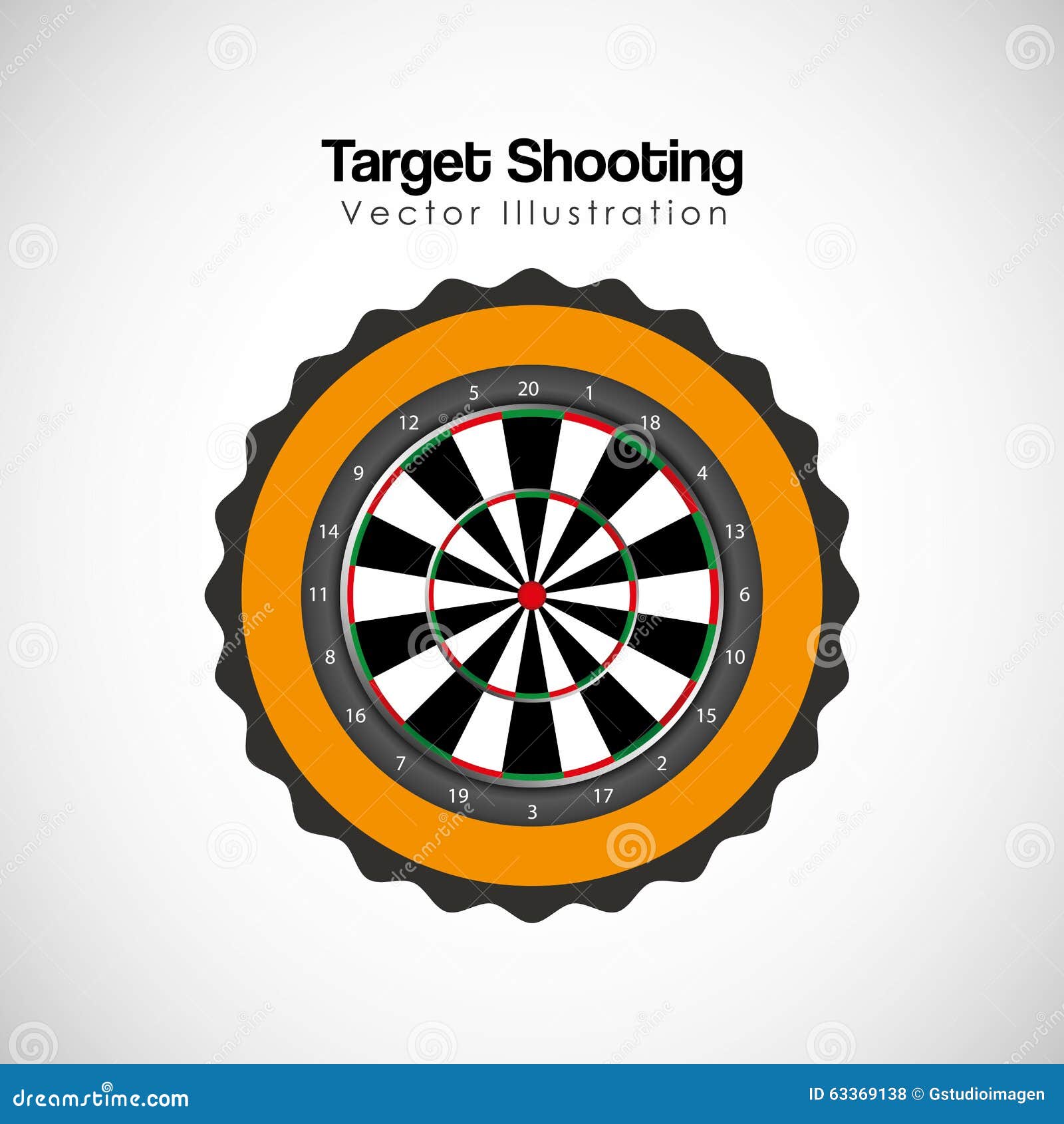 Target shooting design stock vector. Illustration of shooting - 63369138