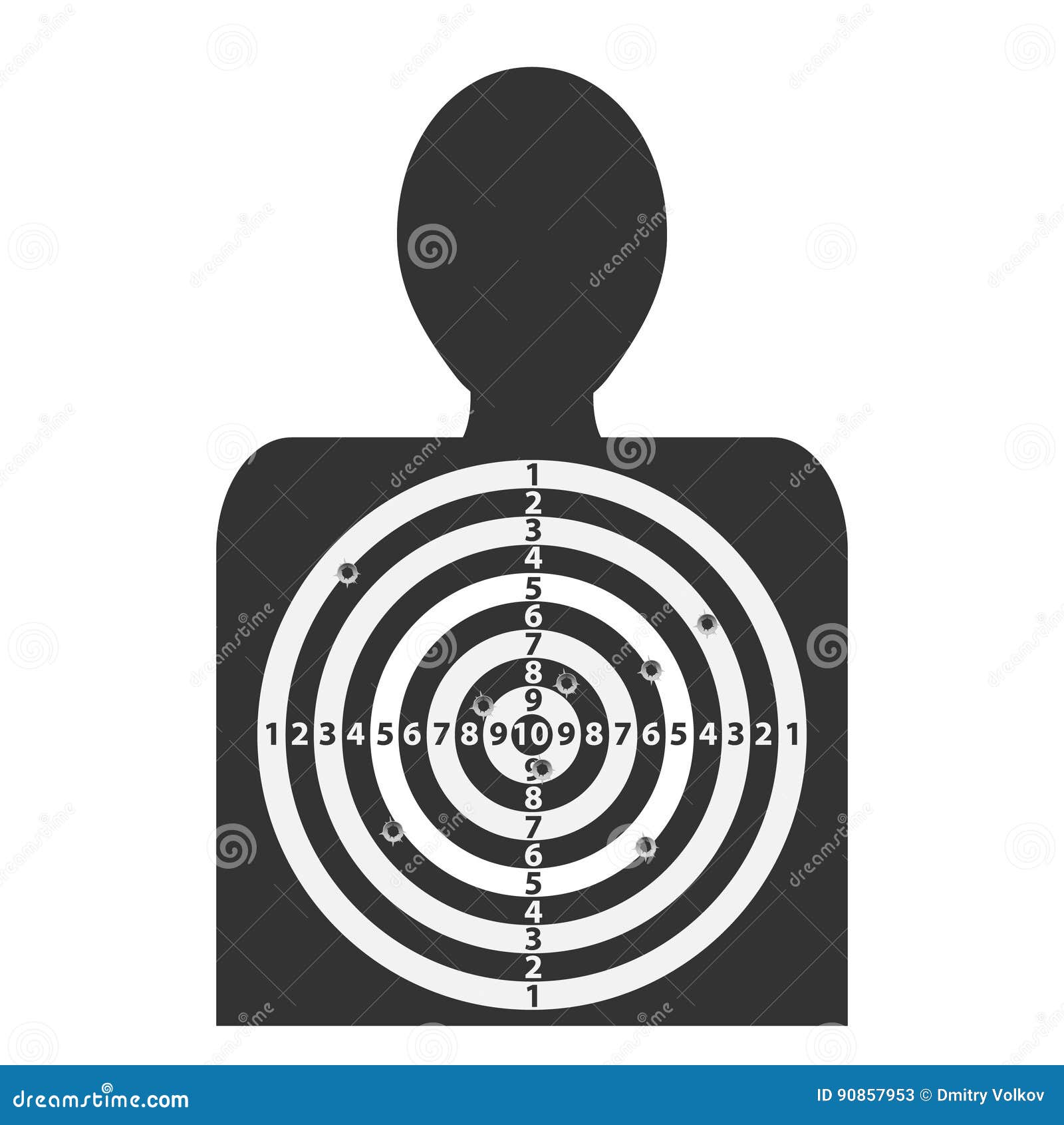 Target for shooting stock vector. Illustration of crime - 90857953