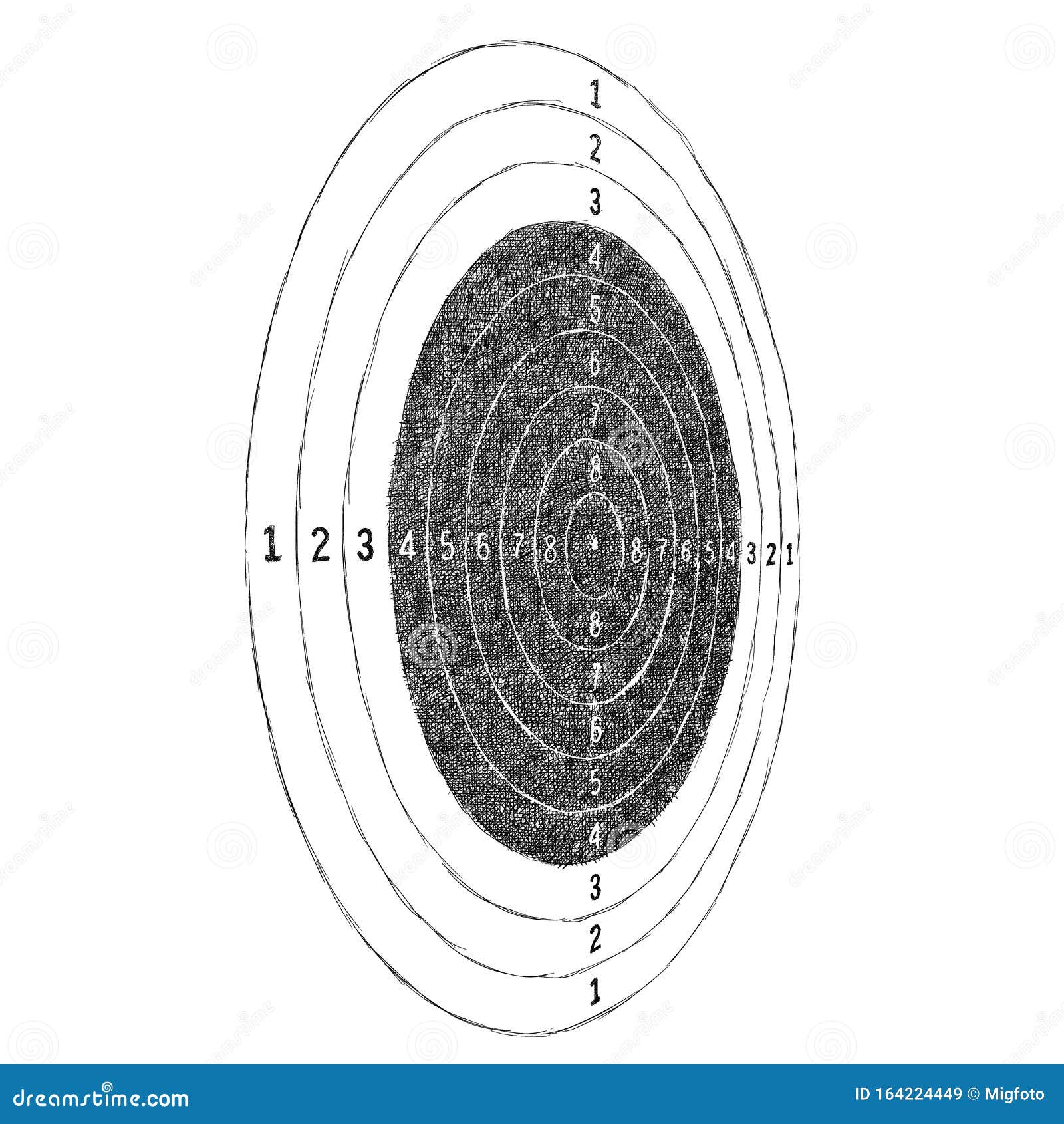 Target for Shooting Gallery. Stock Image - Image of weapon, monochrome ...