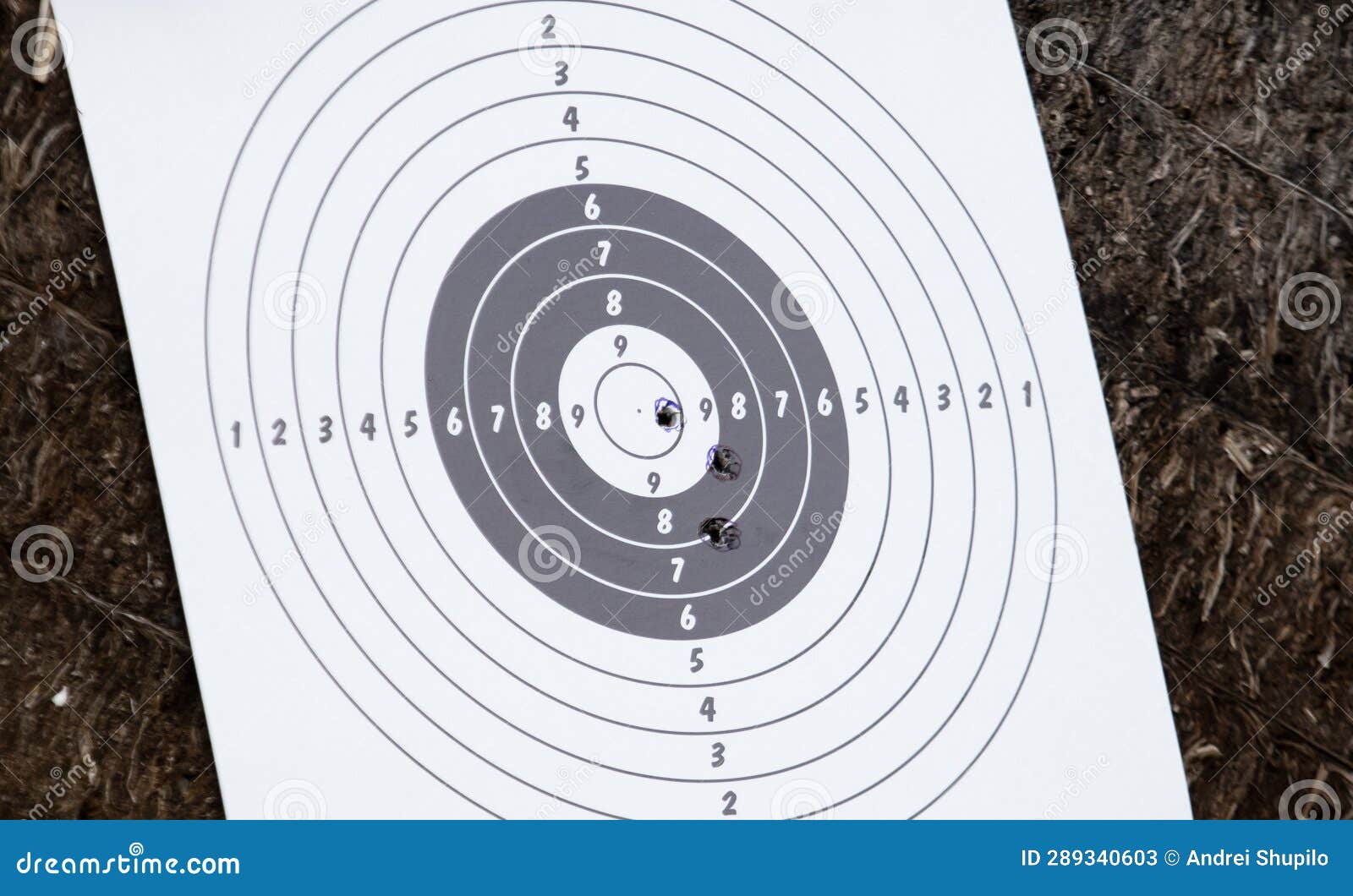 Target for Shooting from Pneumatic Weapons. Background Stock Image ...