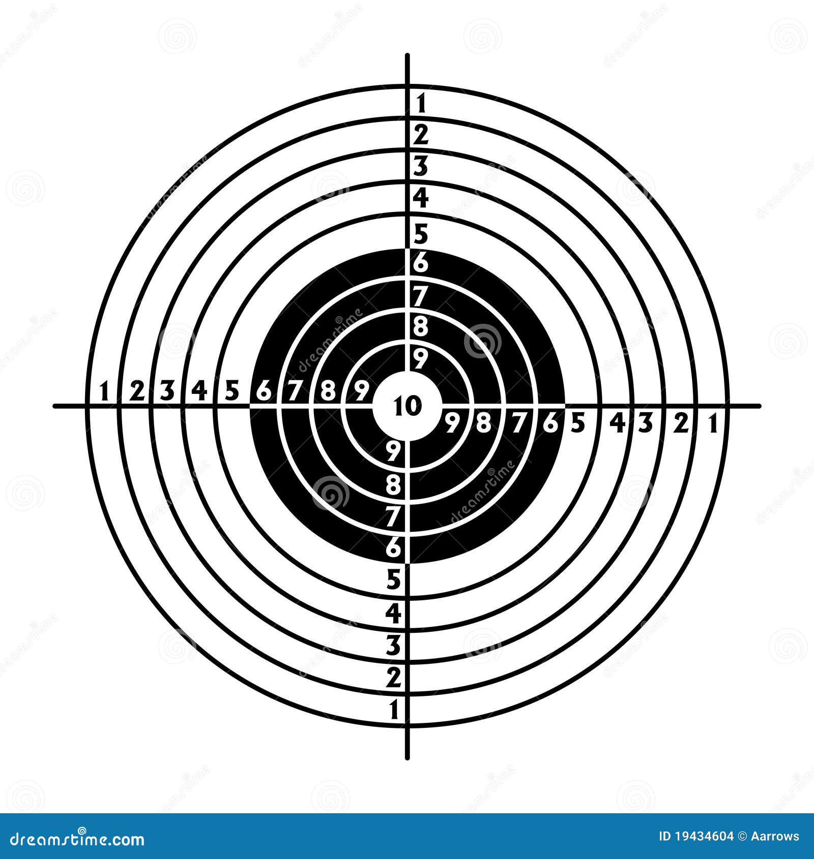 The Target for Shooting Practice Stock Vector - Illustration of ...