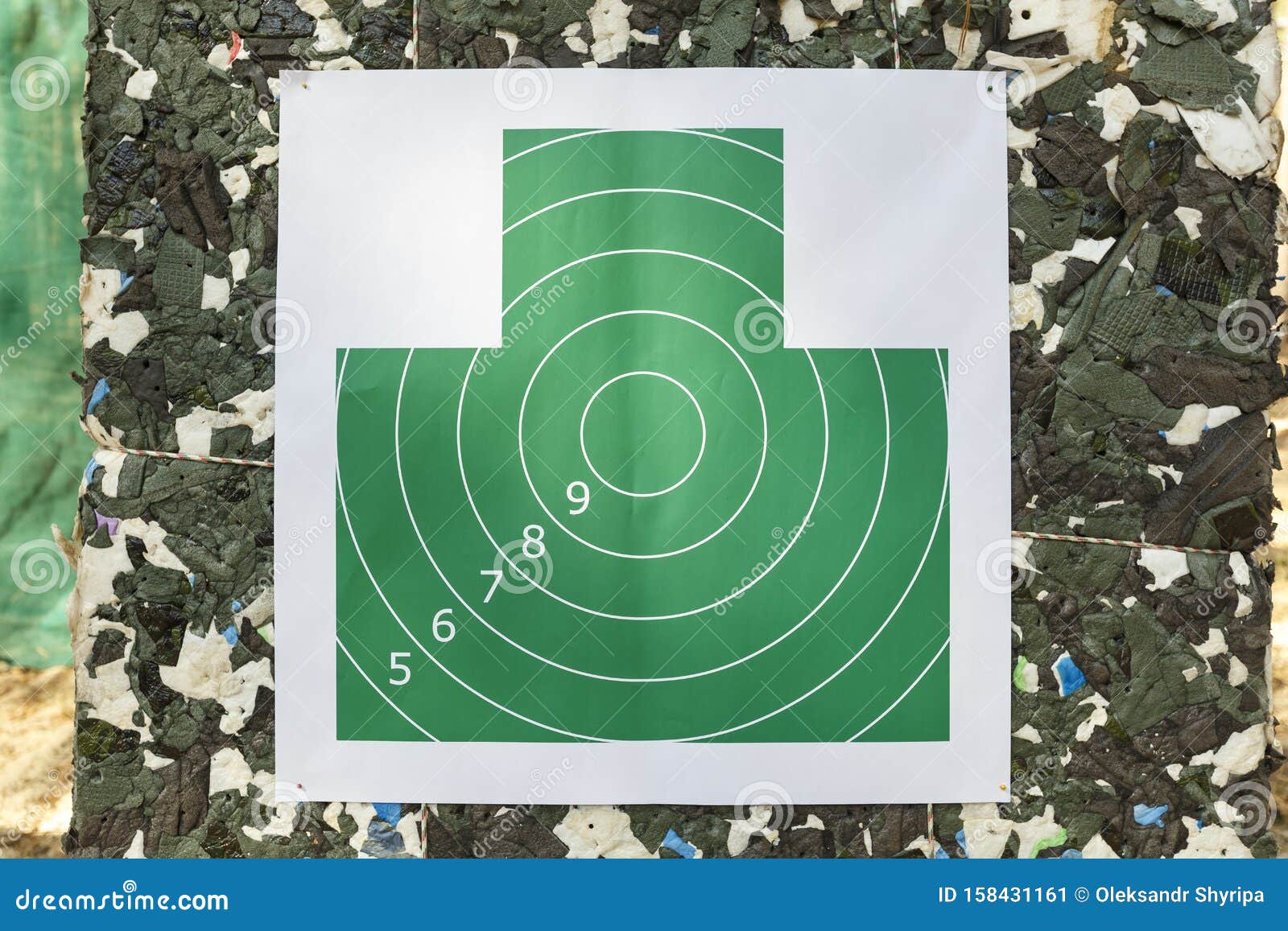 Target Shooting Range in the Forest Stock Image - Image of goal ...