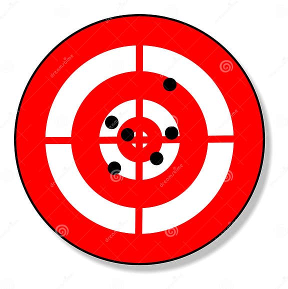 Target and shots stock illustration. Illustration of target - 2981806