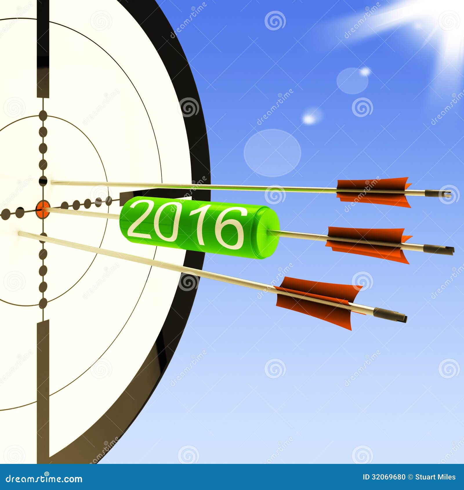 2016 Target Shows Business Plan Forecast Stock Illustration ...