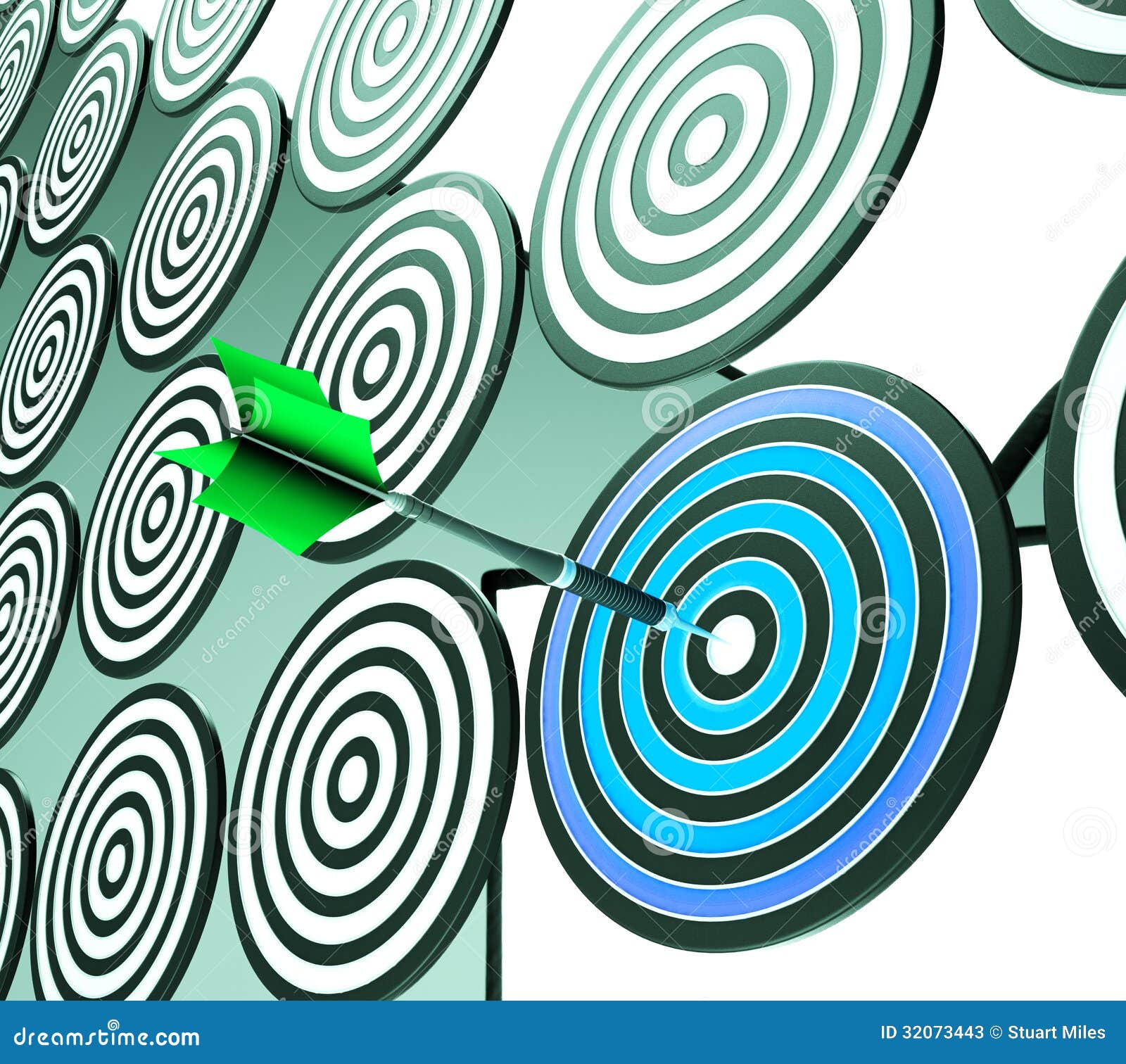 Target Shows Focused Competitive Precise Strategy Stock Illustration ...