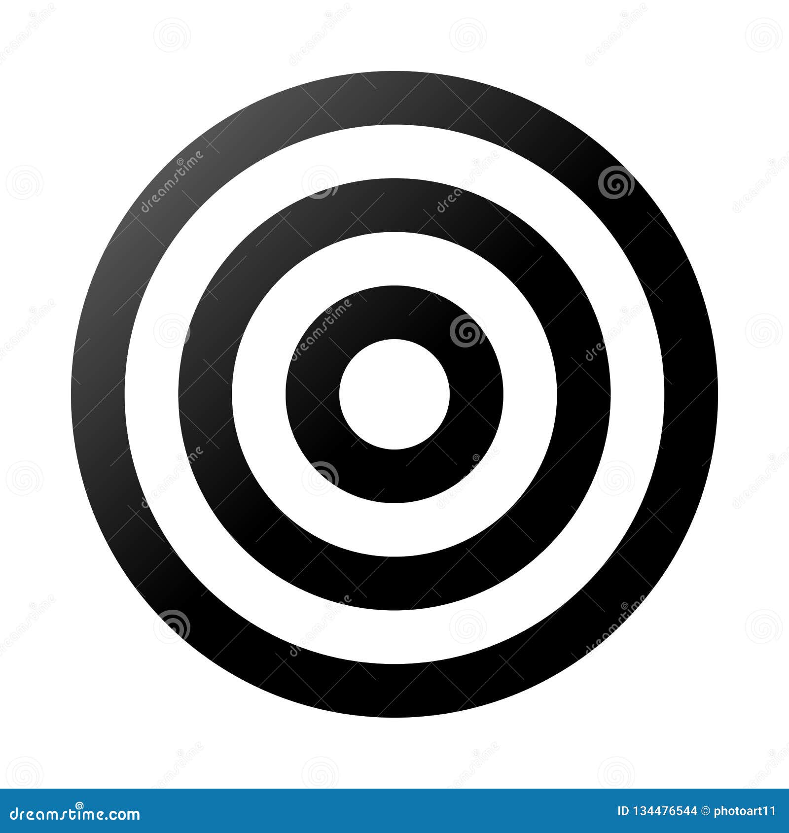 Target Sign - Black Gradient Transparent, Isolated - Vector Stock ...