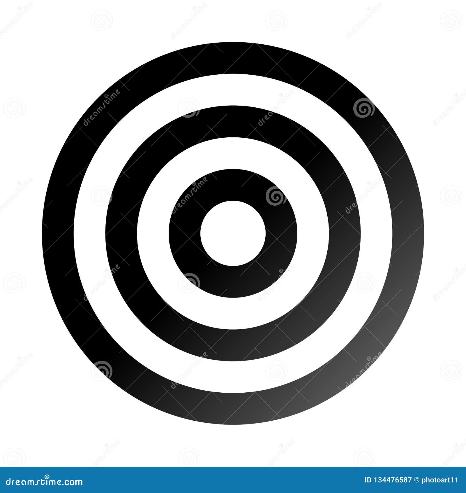 Target Sign - Black Gradient Transparent, Isolated - Vector Stock ...