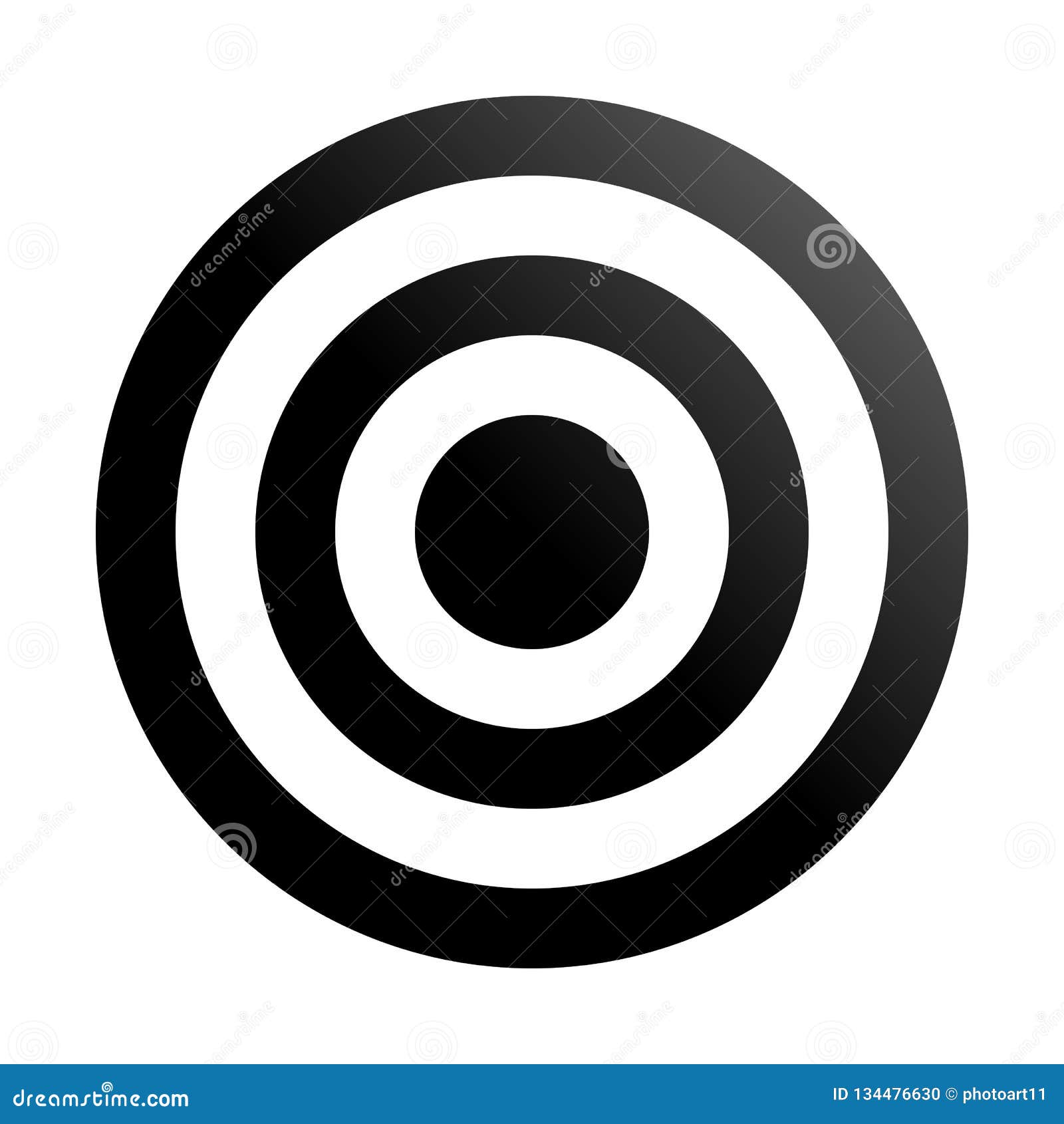 Target Sign - Black Gradient Transparent, Isolated - Vector Stock ...