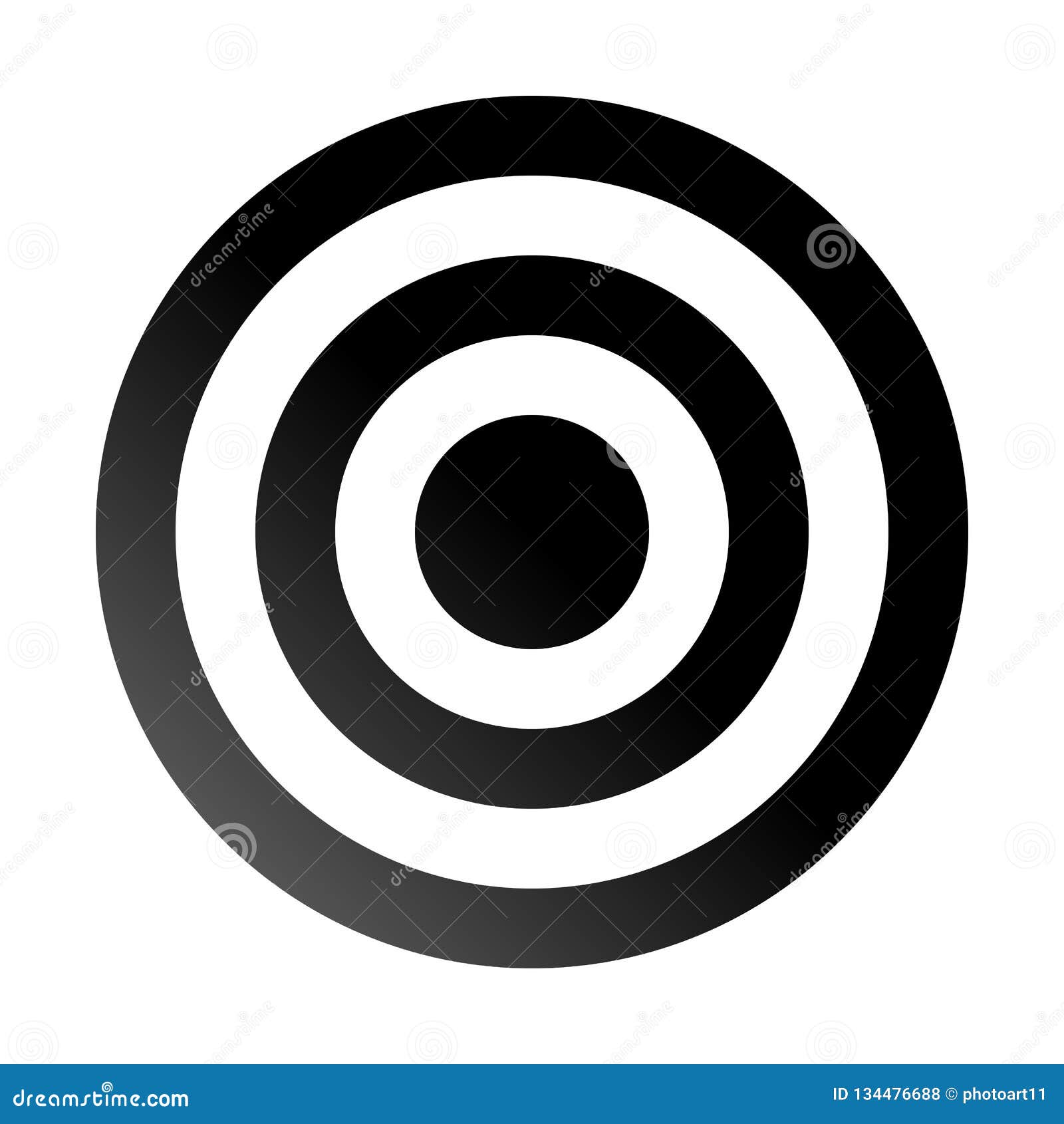 Target Sign - Black Gradient Transparent, Isolated - Vector Stock ...