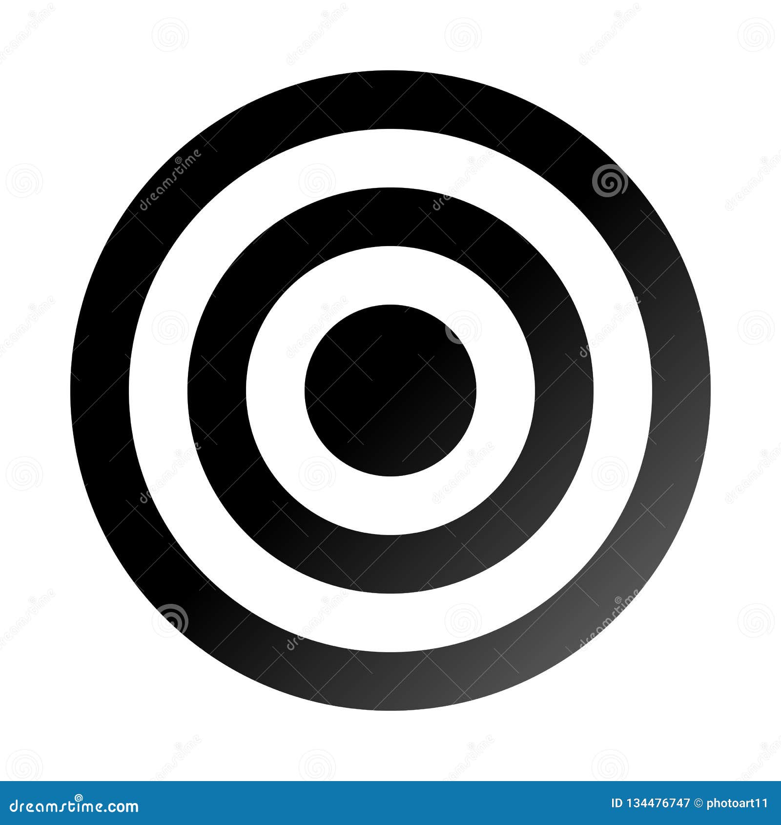 Target Sign - Black Gradient Transparent, Isolated - Vector Stock ...