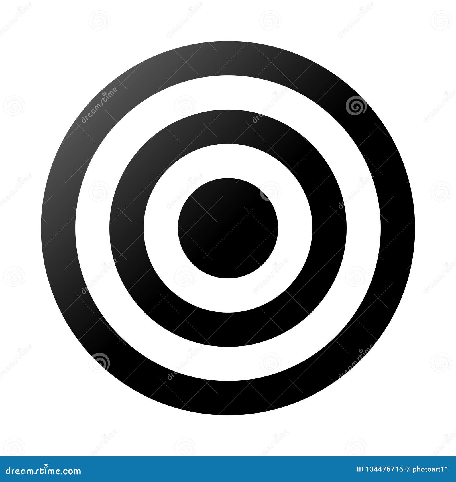 Target Sign - Black Gradient Transparent, Isolated - Vector Stock ...