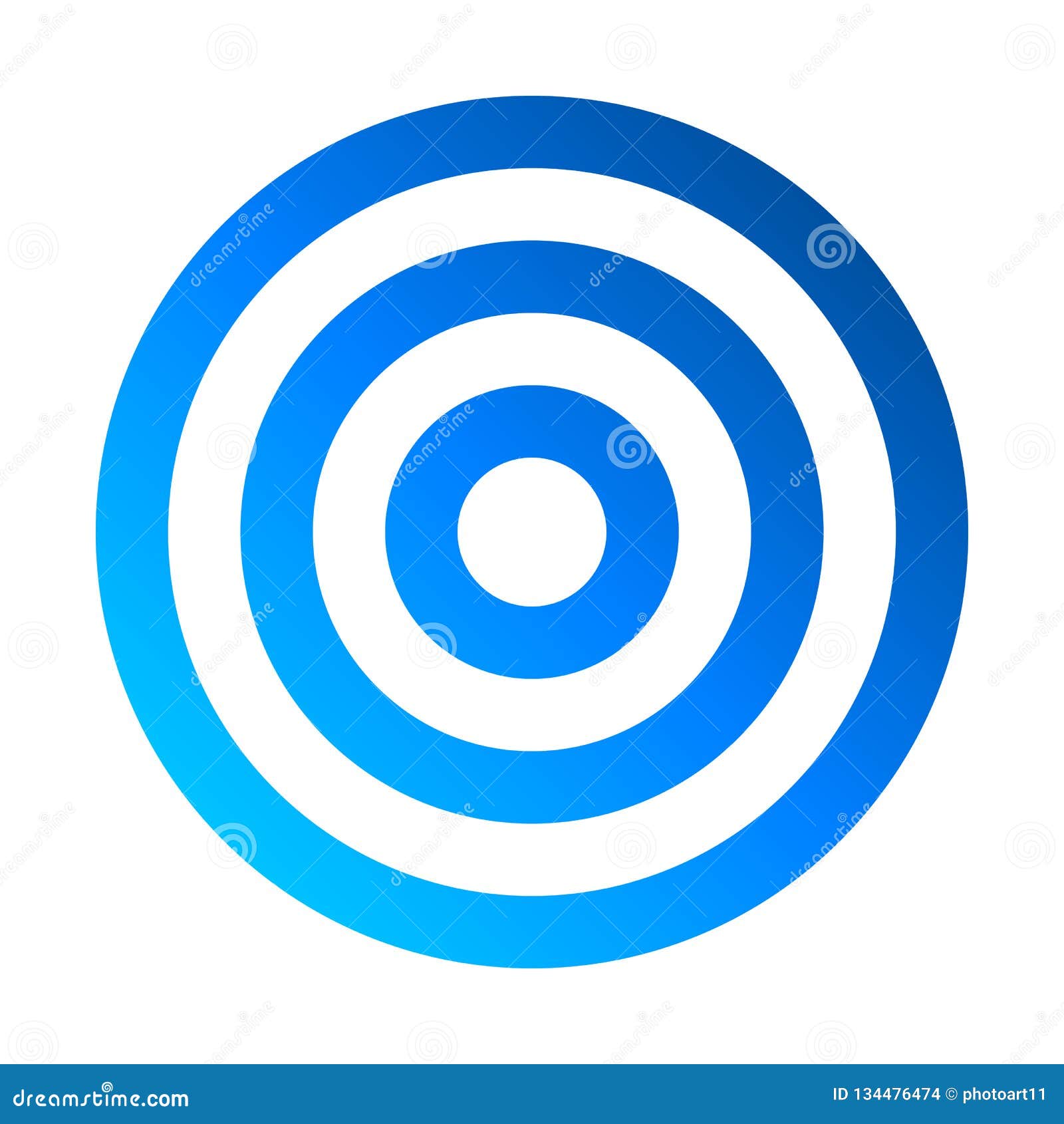Target Sign - Blue Gradient Transparent, Isolated - Vector Stock Vector ...