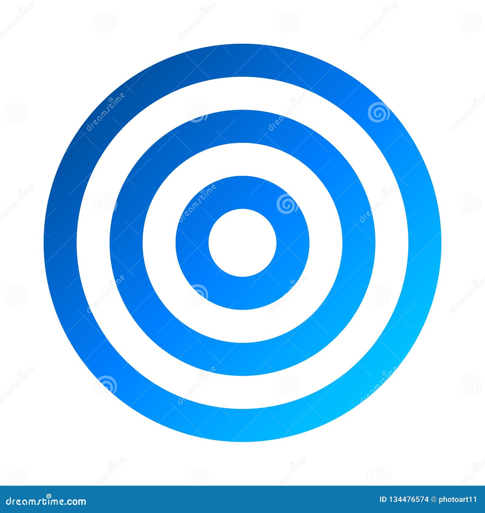 Target Sign - Blue Gradient Transparent, Isolated - Vector Stock Vector ...