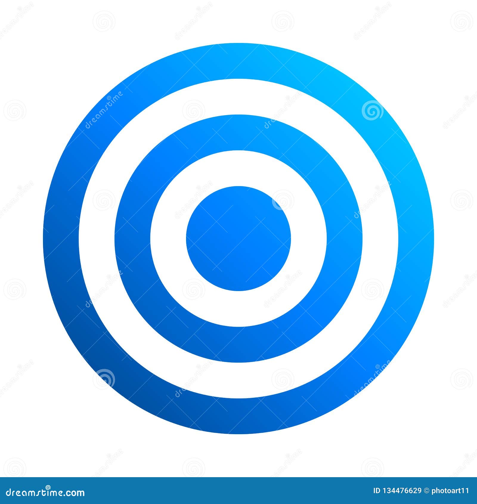 Target Sign - Blue Gradient Transparent, Isolated - Vector Stock Vector ...
