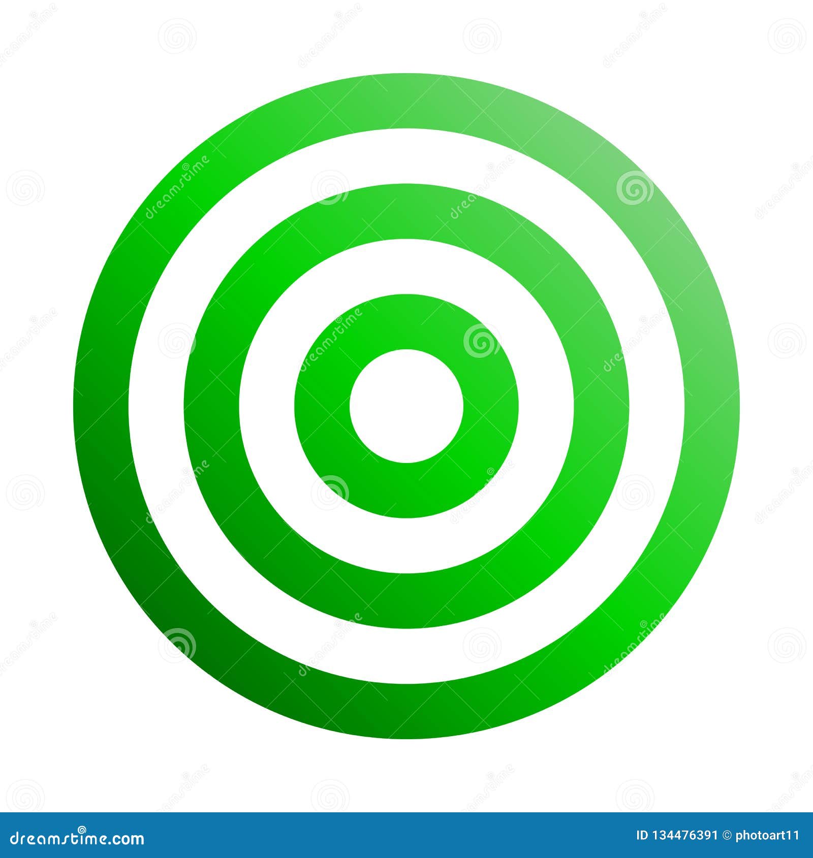 Target Sign - Green Gradient Transparent, Isolated - Vector Stock ...