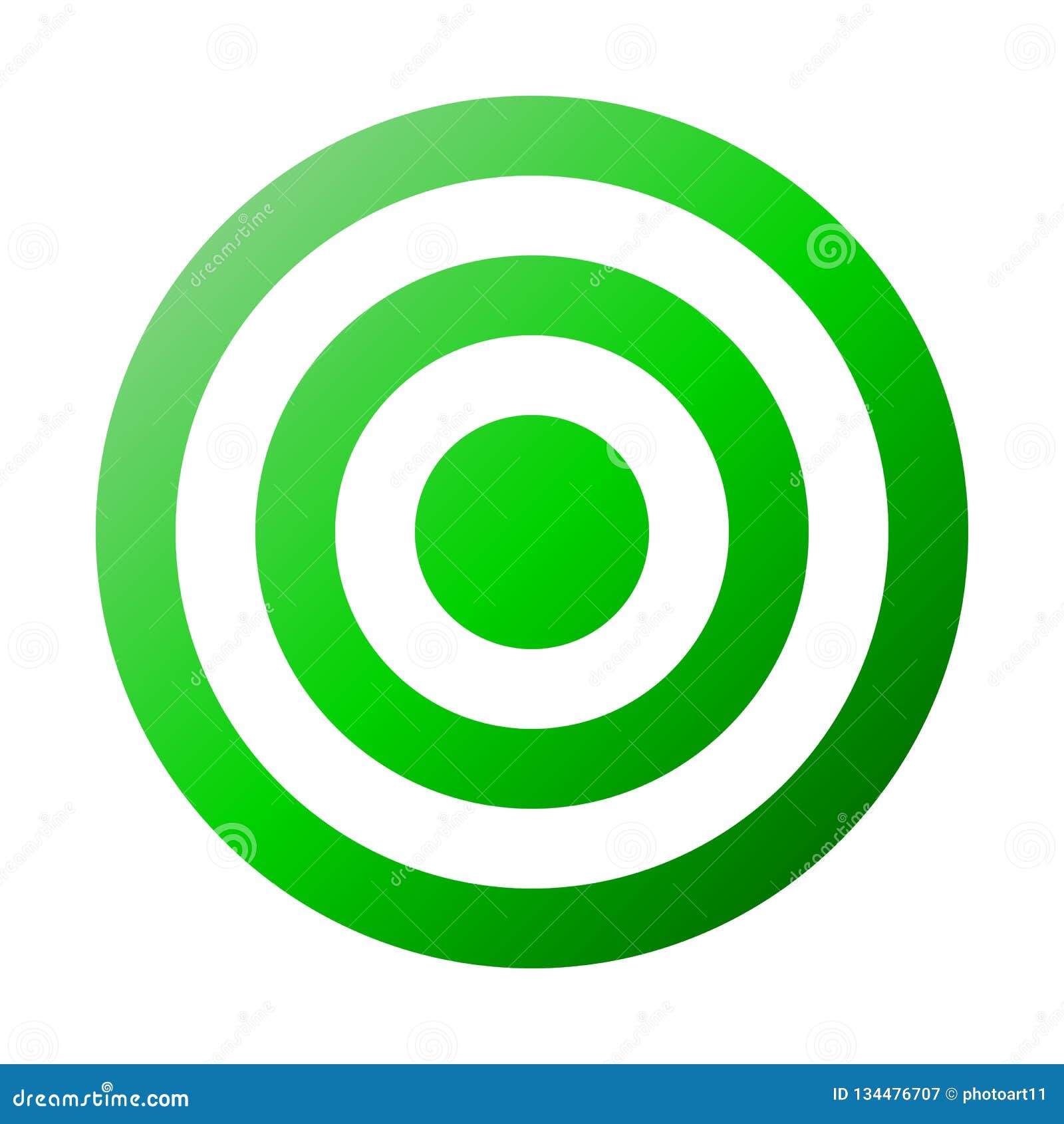 Target Sign - Green Gradient Transparent, Isolated - Vector Stock ...
