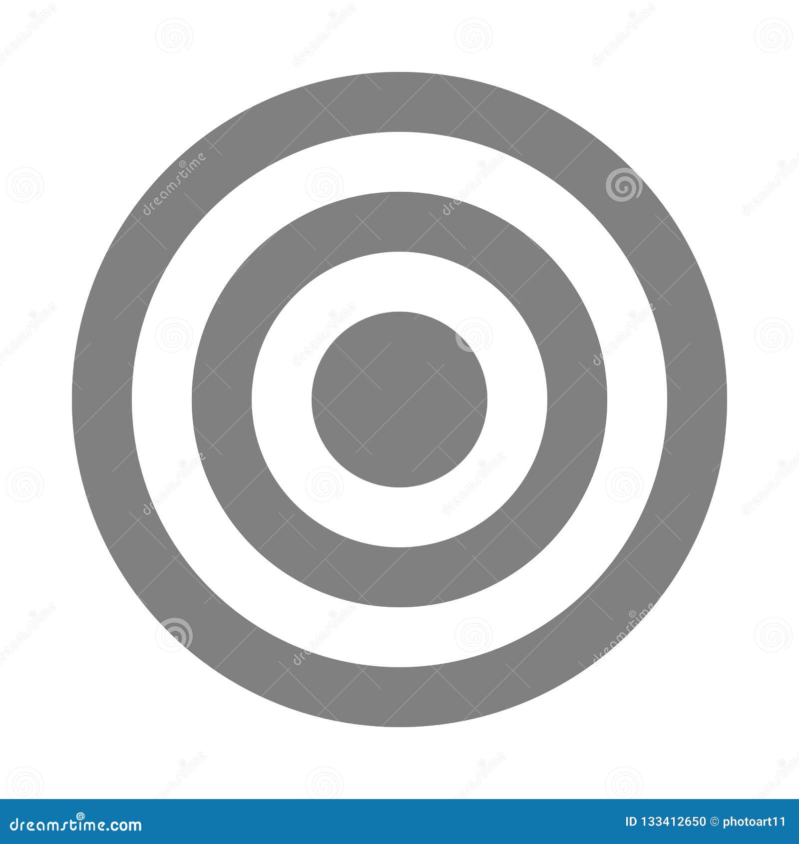Target Sign - Medium Gray Simple Transparent, Isolated - Vector Stock ...