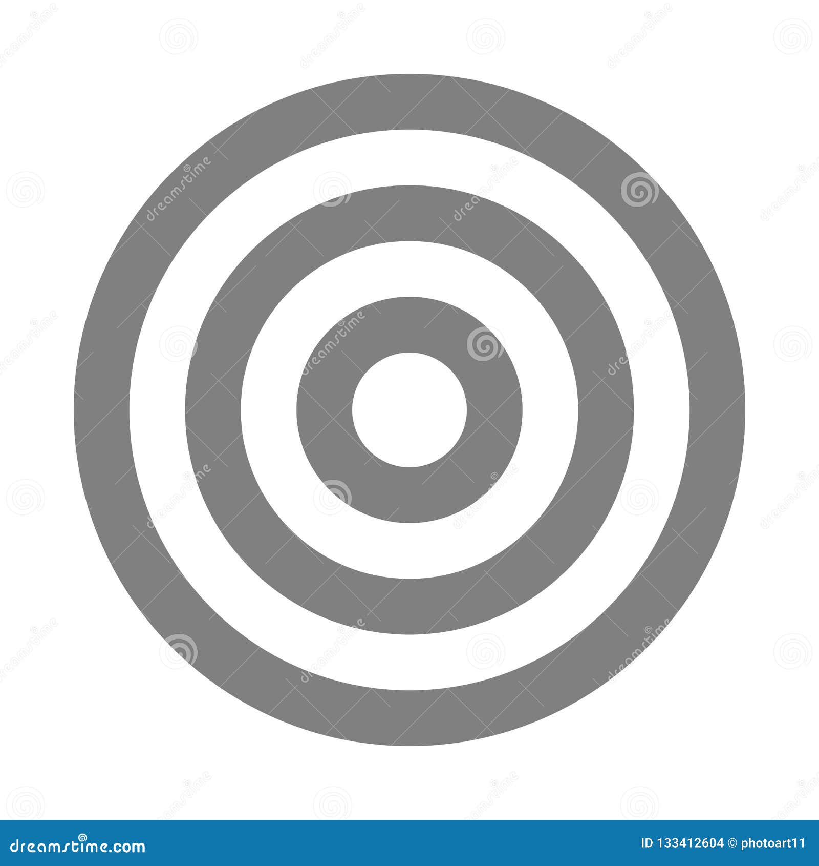Target Sign - Medium Gray Simple Transparent, Isolated - Vector Stock ...