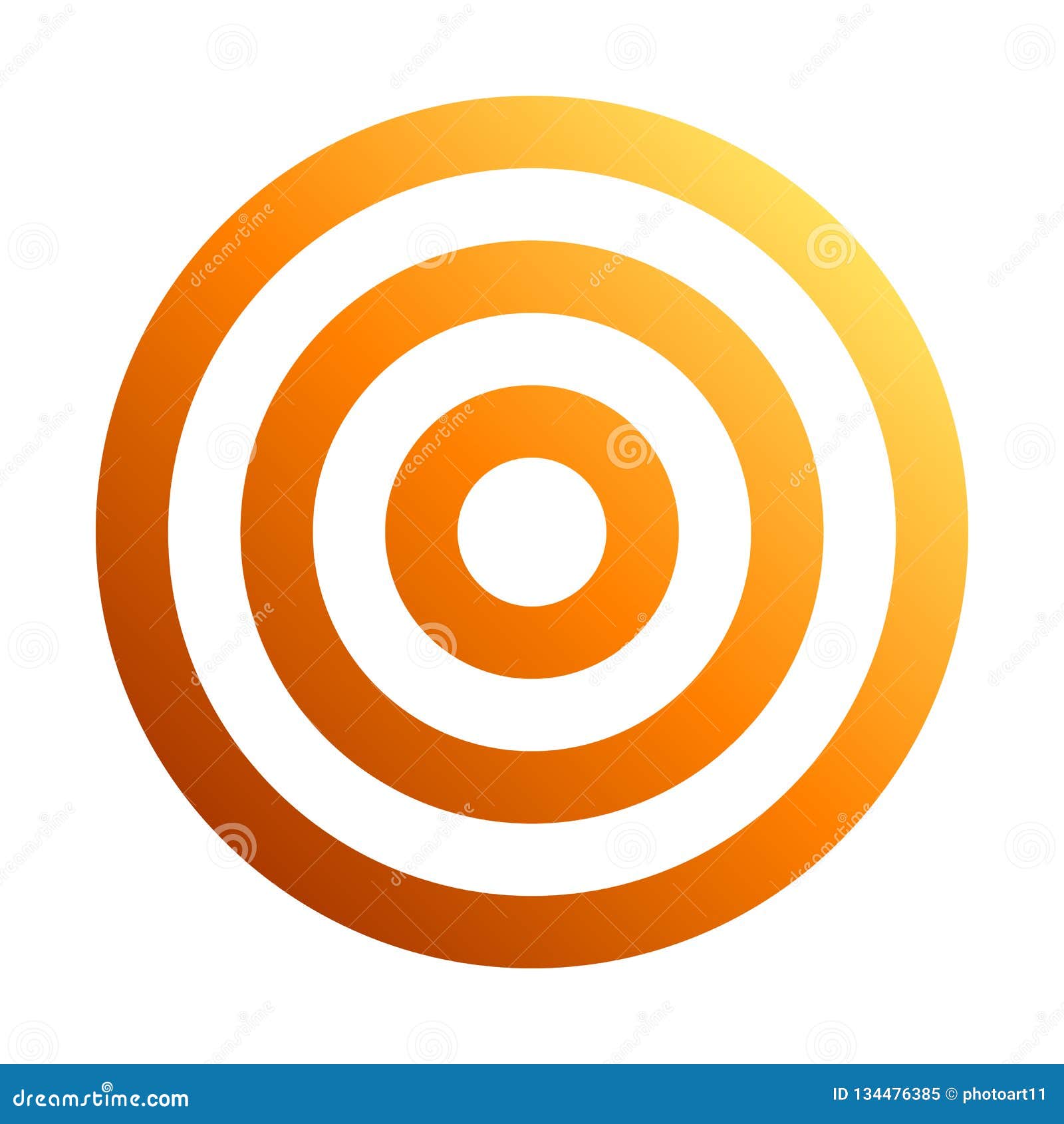 Target Sign - Orange Gradient Transparent, Isolated - Vector Stock ...
